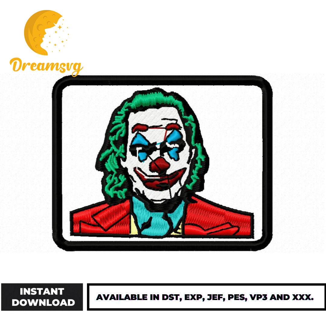 Jocker embroidery design – DreamSVG Store