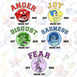 Characters name Inside Out 2 design png bundle, instant digital downlo ...