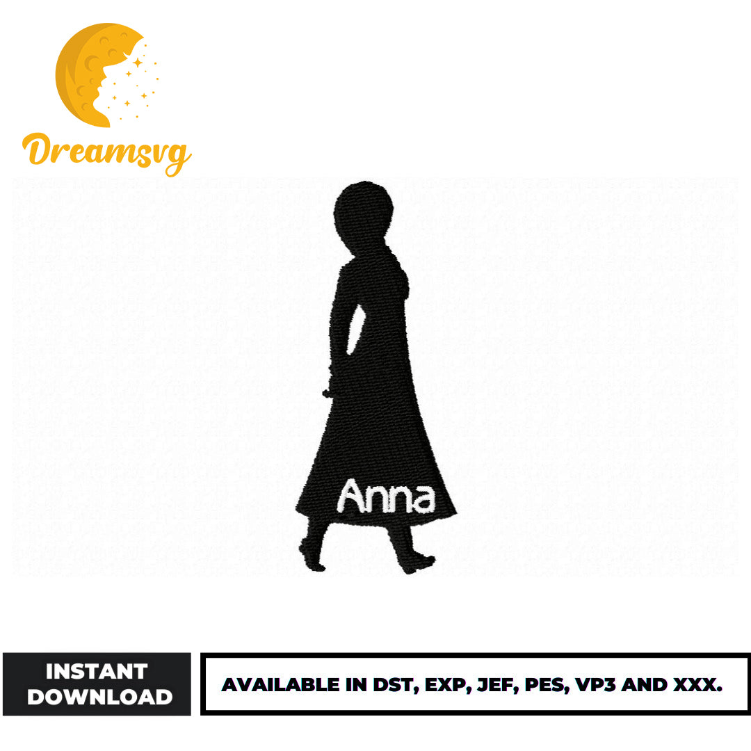 Frozen Anna embroidery design – DreamSVG Store