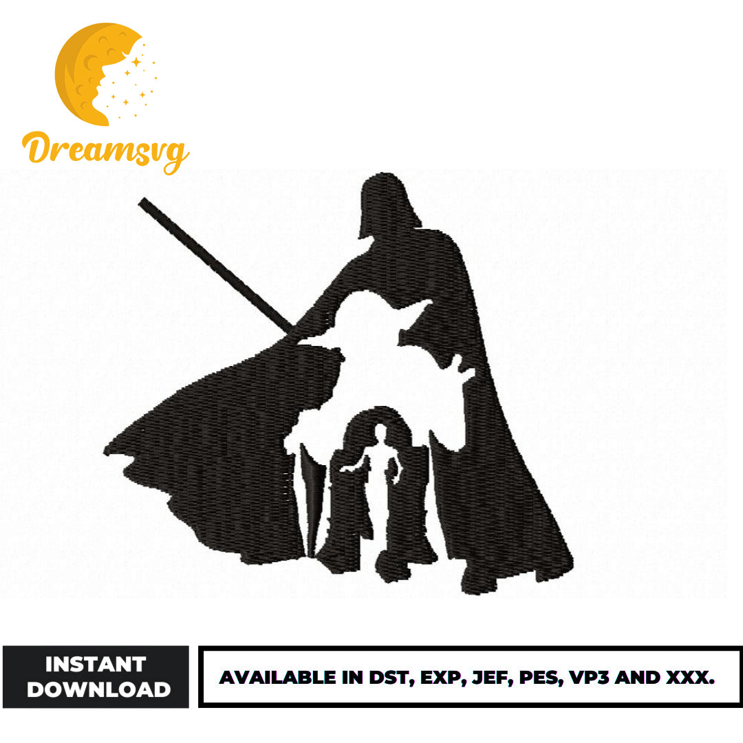Star Wars shadow embroidery design – DreamSVG Store