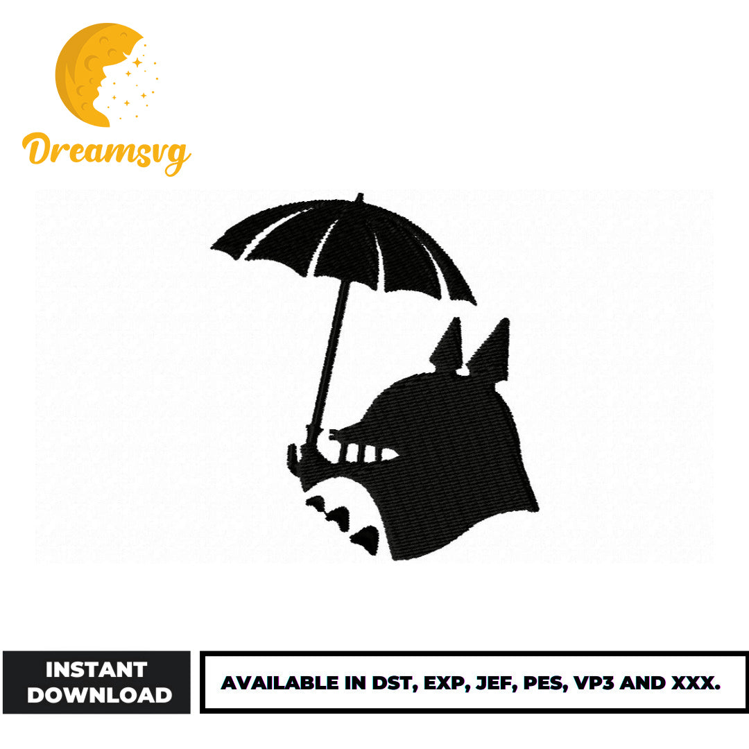 Totoro shadow embroidery design – DreamSVG Store