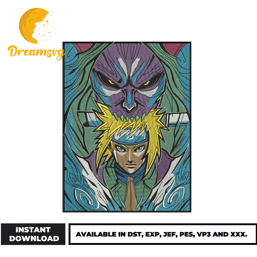 Minato Namikaze embroidery design, Naruto embroidery – DreamSVG Store
