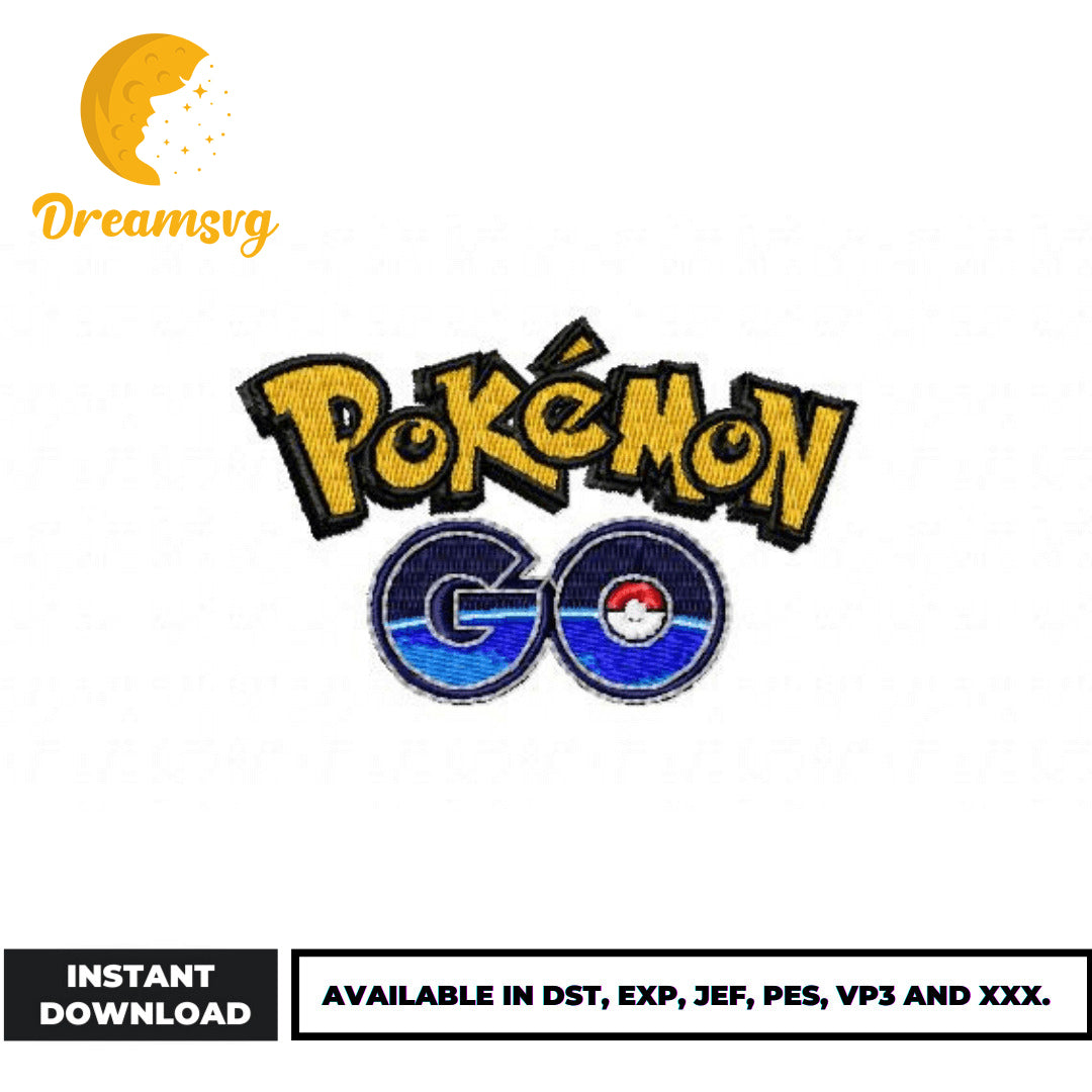 Pokemon Go Logo embroidery design – DreamSVG Store