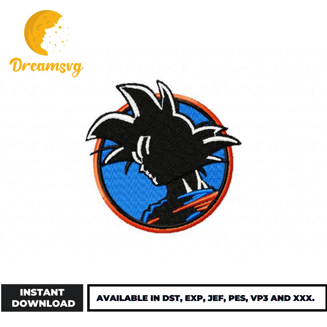 Goku shadow embroidery design – DreamSVG Store