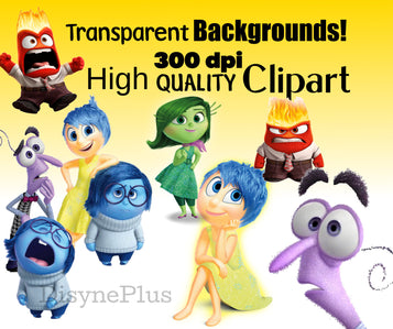 Inside Out 2 characters design png bundle, disney cartoon png, instant ...