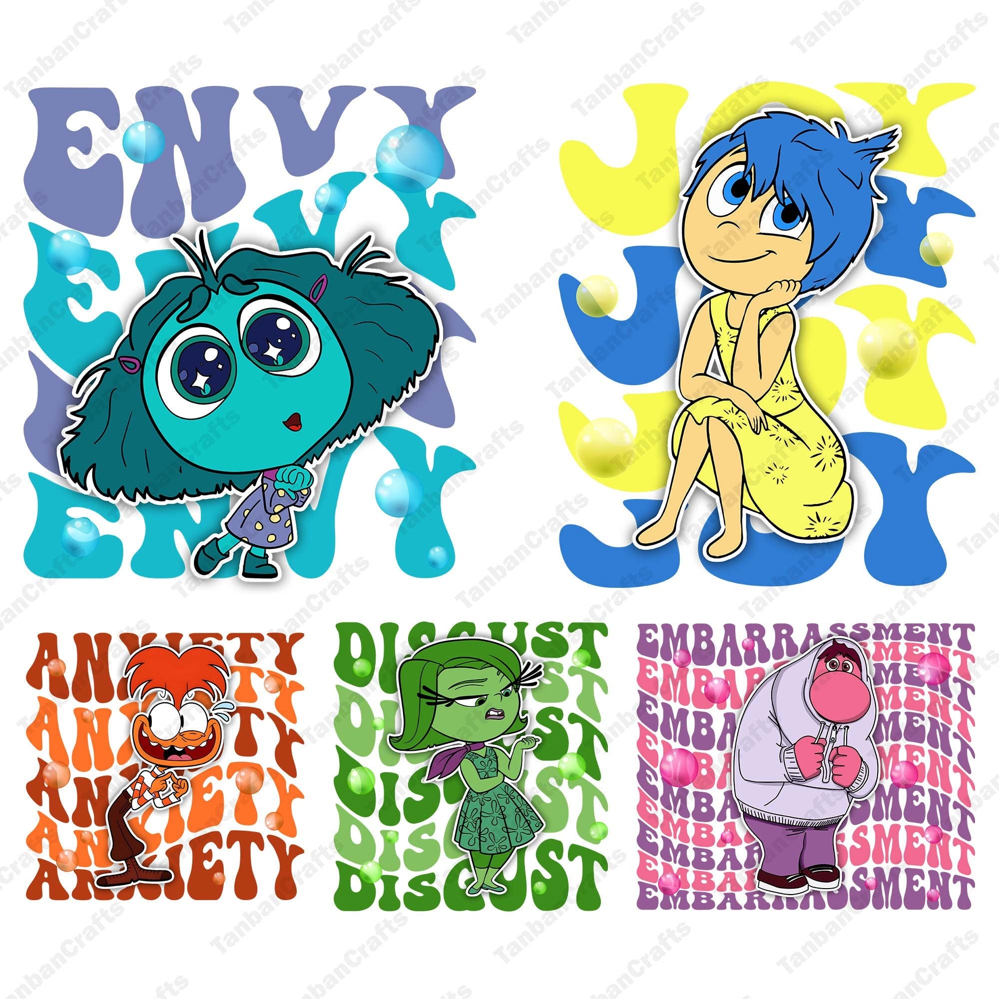 Inside Out 2 Character Png bundle – DreamSVG Store