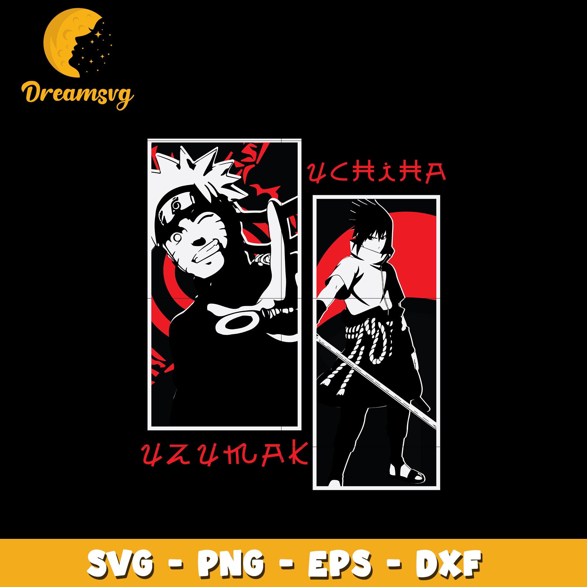 Uzumaki Svg, Uchiha Svg, Naruto anime Svg – DreamSVG Store
