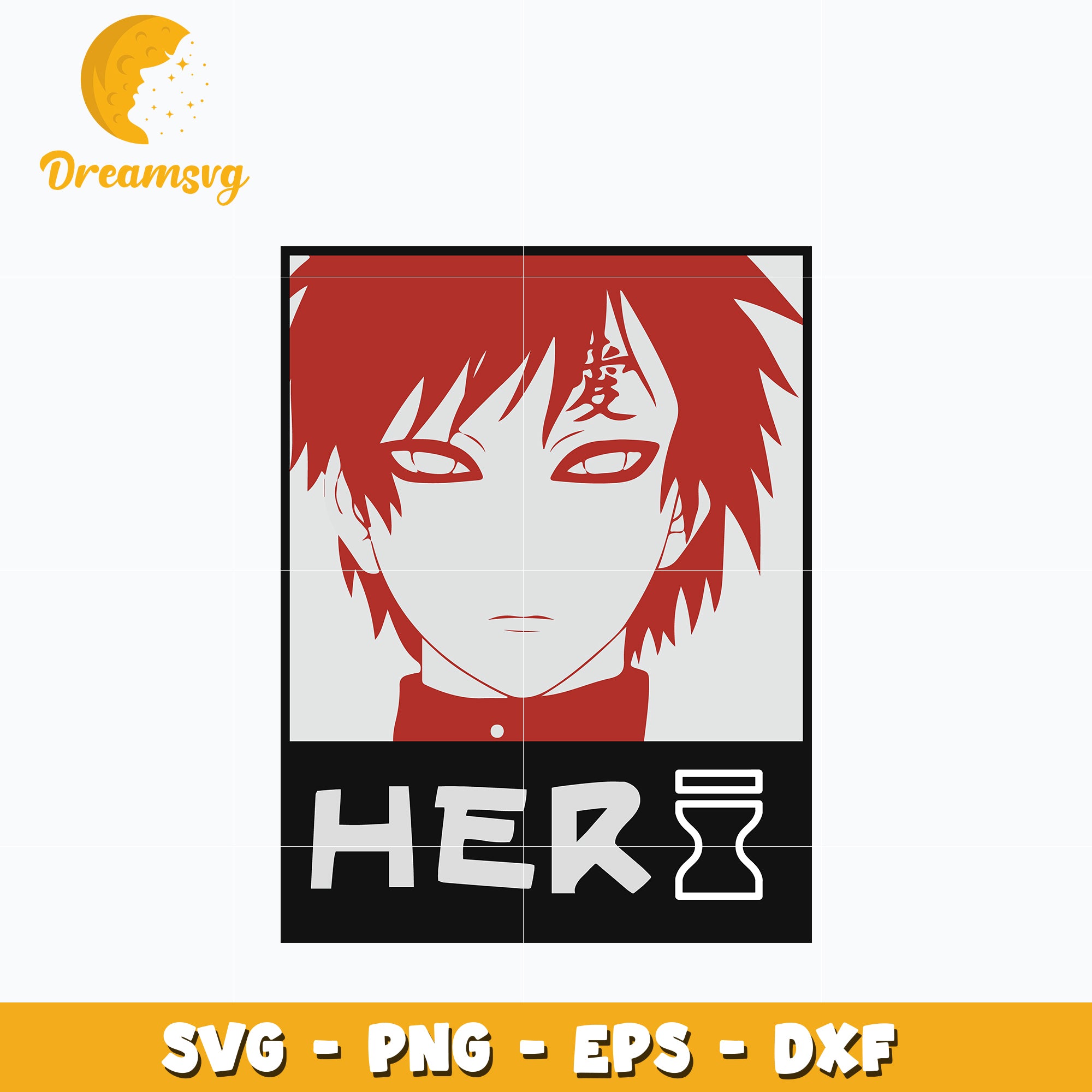 Gaara Hero Svg, Anime Svg, Naruto anime Svg – DreamSVG Store