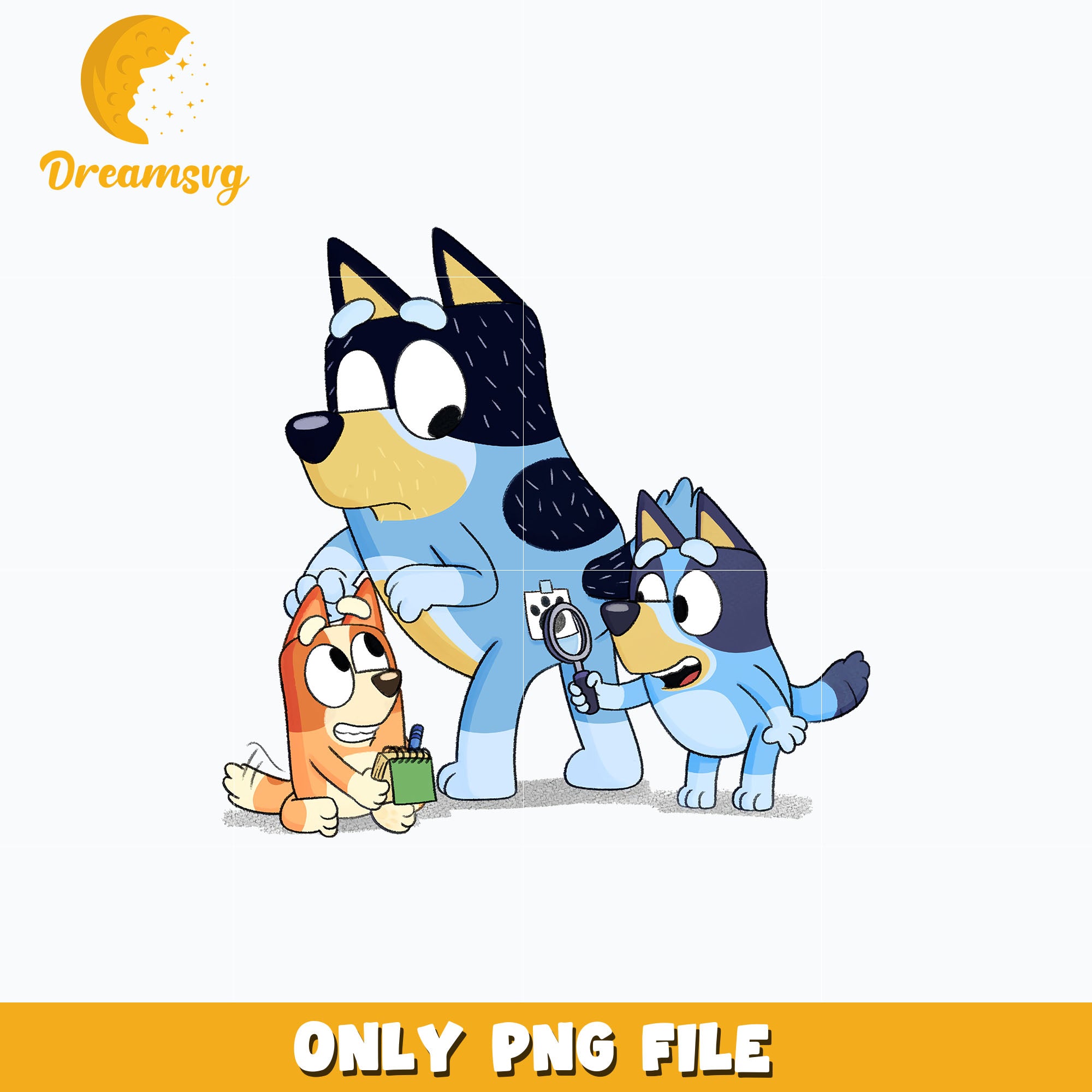 Bluey my dad cartoon png – DreamSVG Store