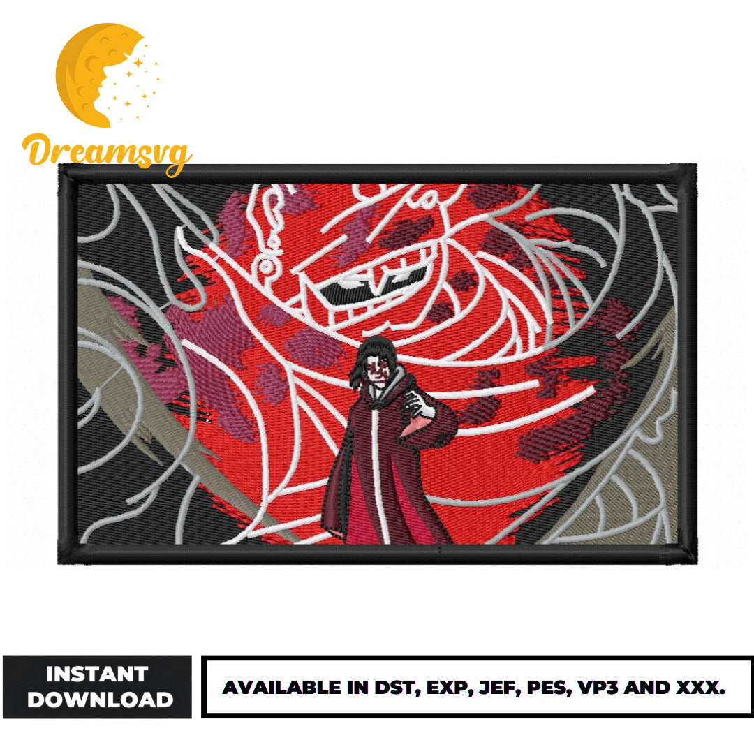 Uchiha itachi susano embroidery design, Naruto embroidery – DreamSVG Store