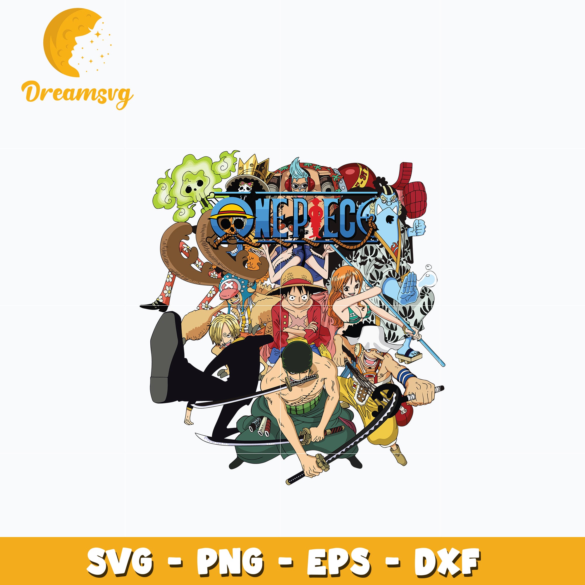 One piece anime Svg, Anime Svg One piece Svg – DreamSVG Store