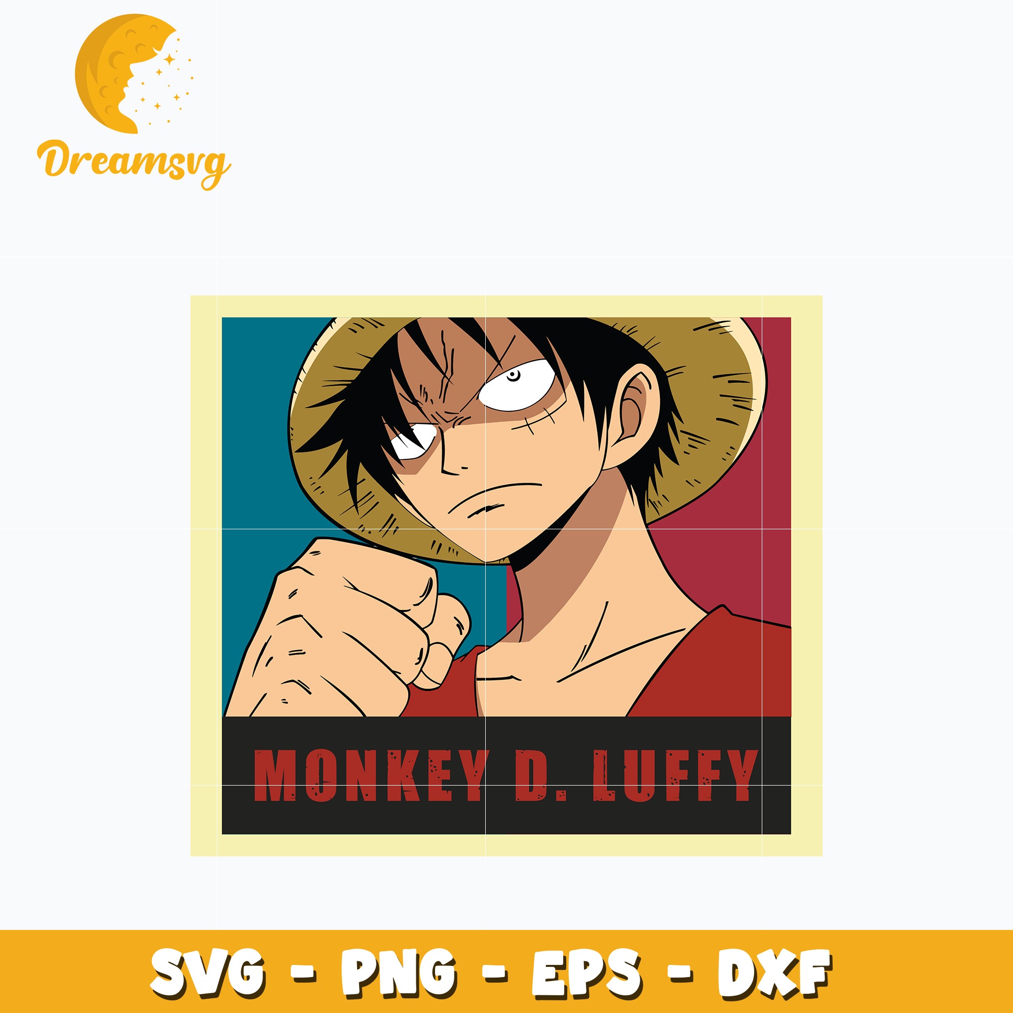 Monkey D. Luffy angry design Svg, Anime Svg, One piece Svg – DreamSVG Store