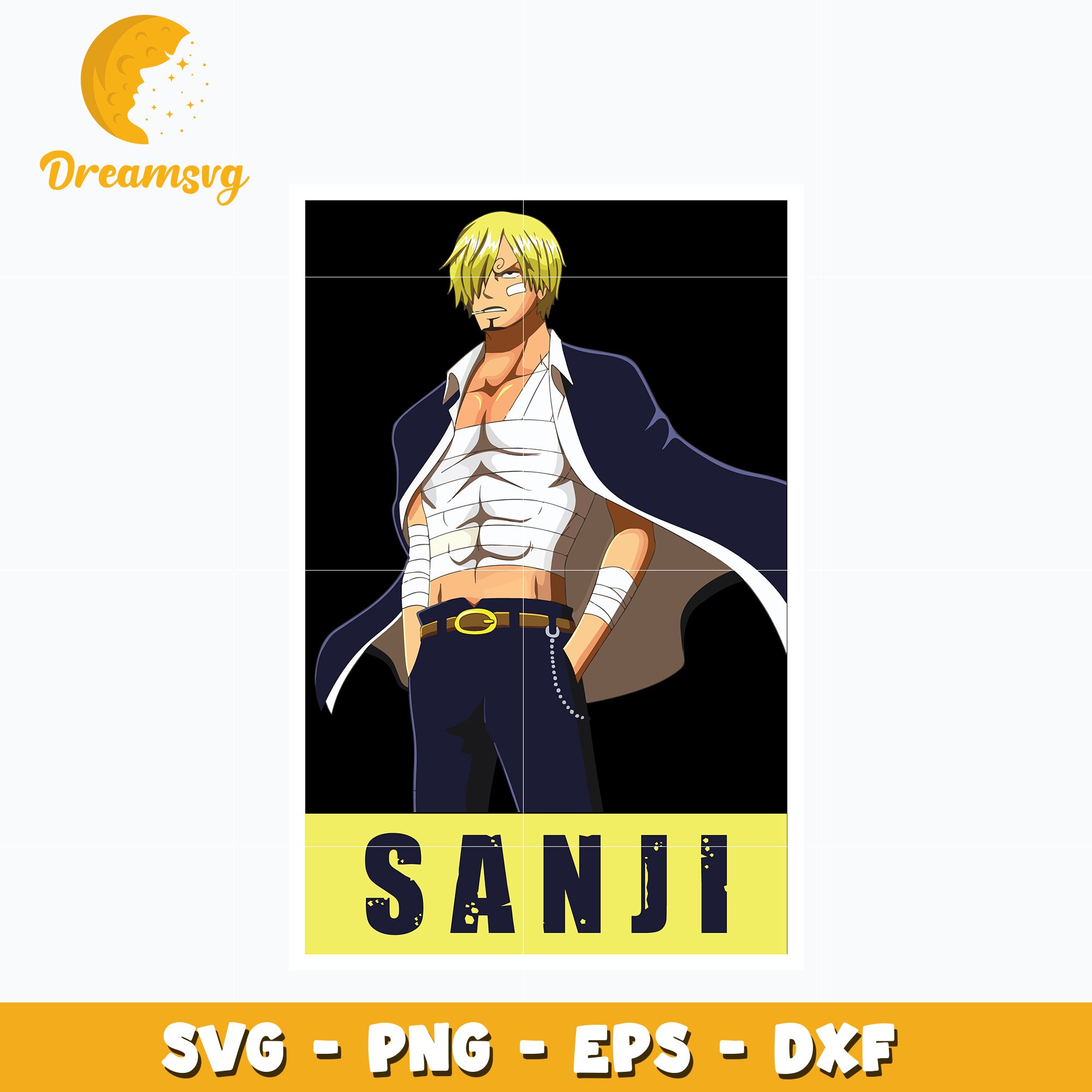 Sanji design Svg, Anime Svg, One piece Svg – DreamSVG Store
