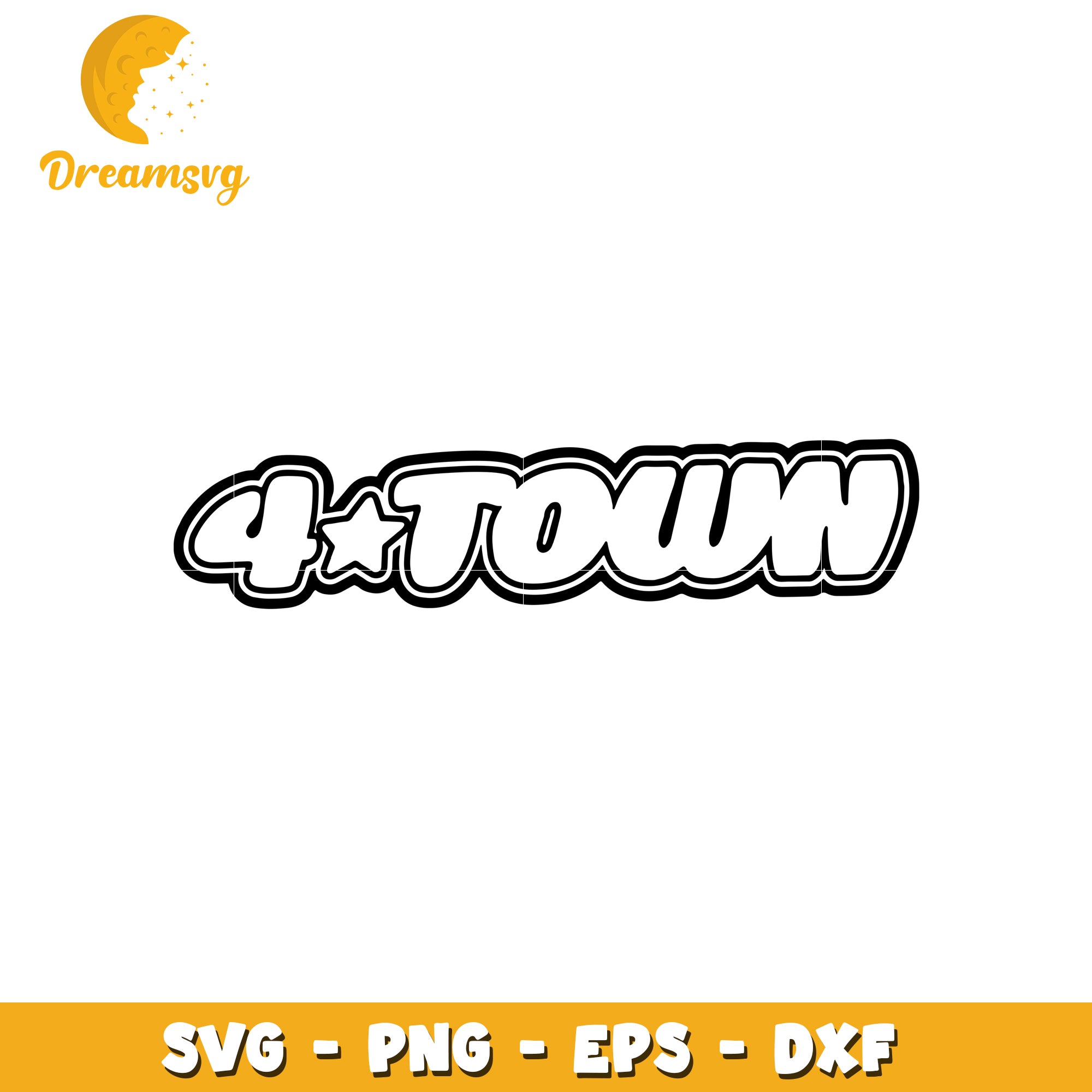 4x4 Town SVG Cut File Design – DreamSVG Store
