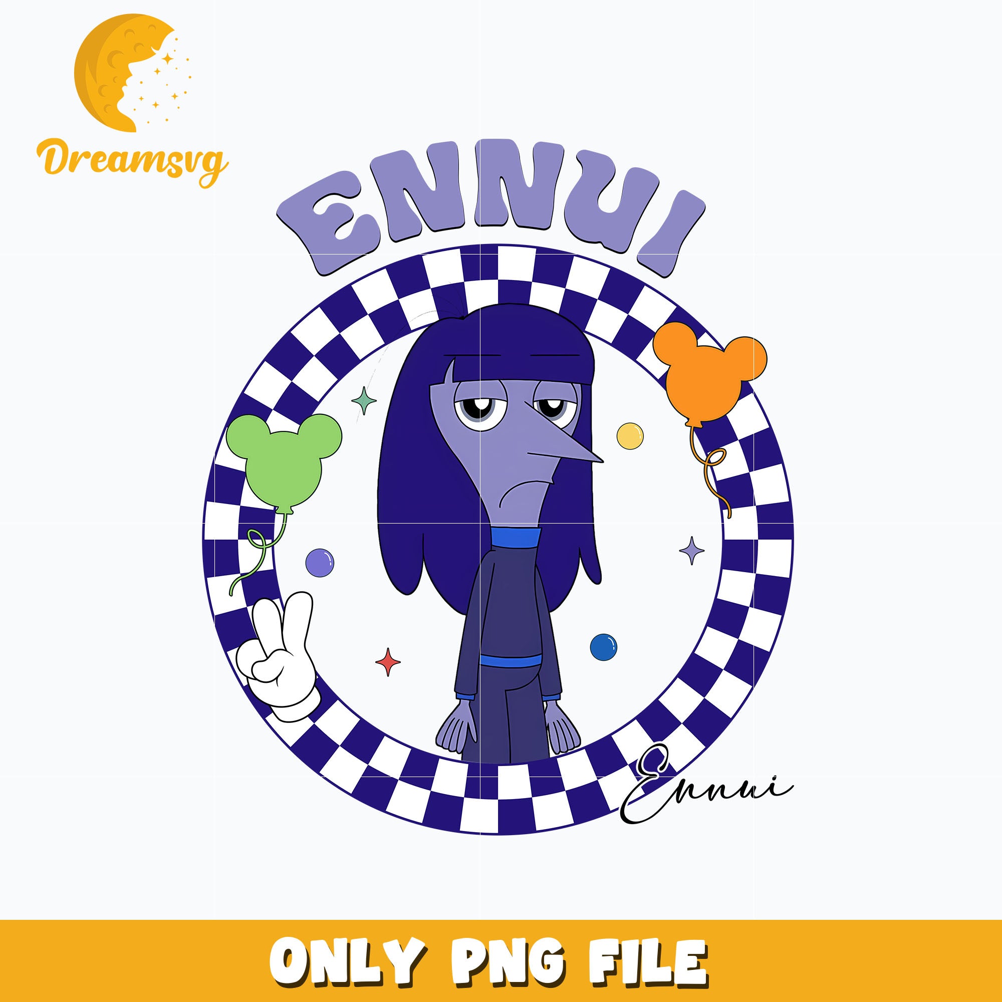 Ennui name design Png, inside out png – DreamSVG Store