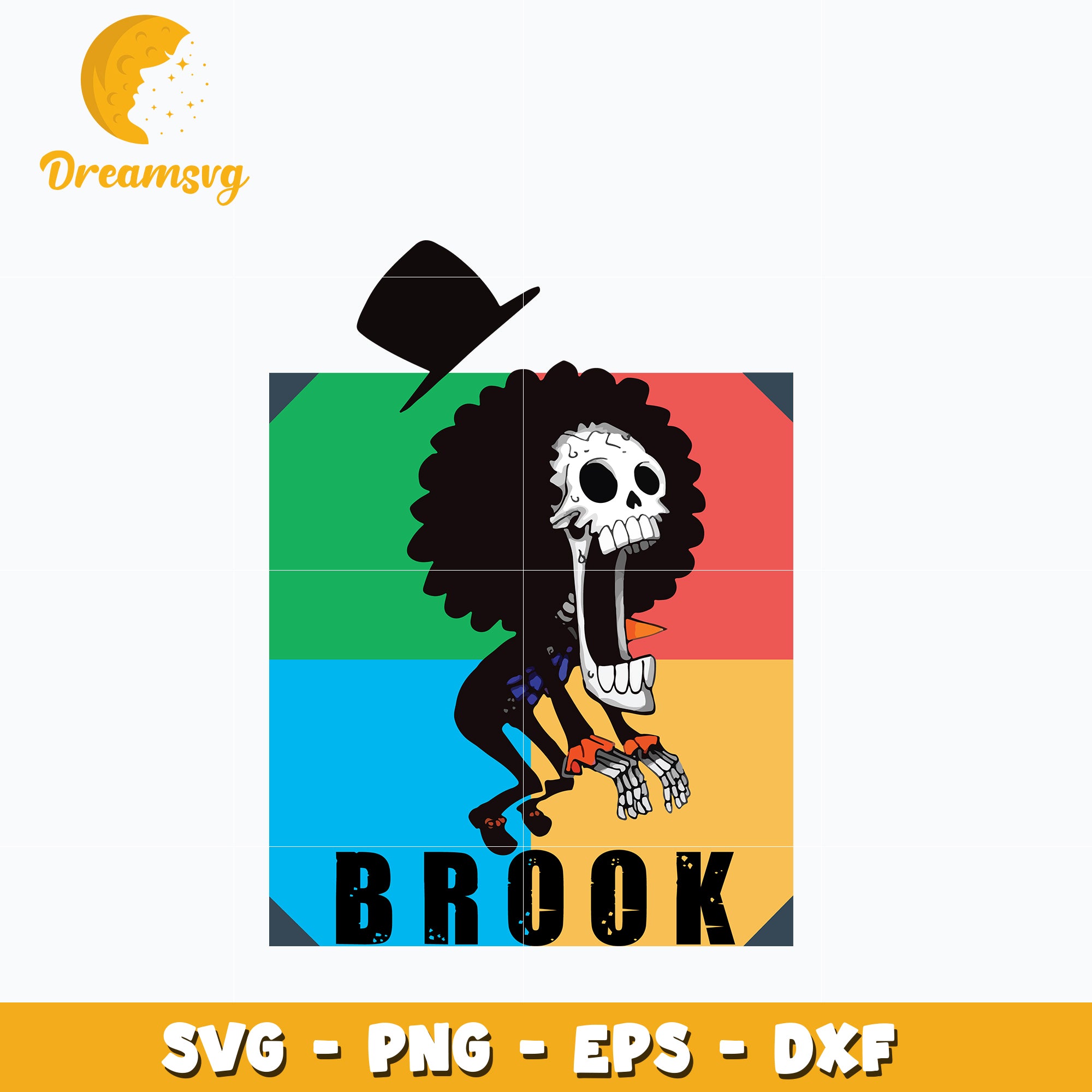 Brook funny design Svg, Anime Svg, One piece Svg – DreamSVG Store