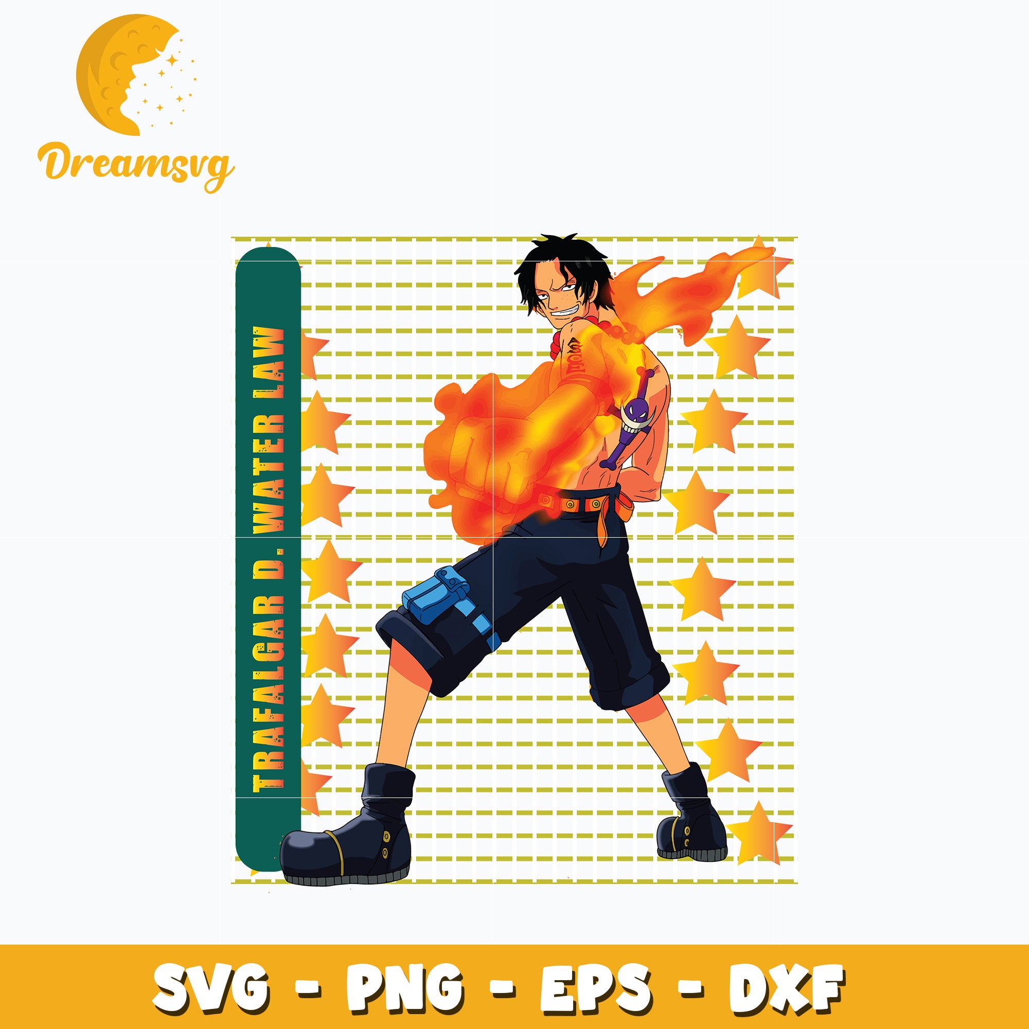 Portgas D. Ace fire Svg, anime Svg, One piece Svg – DreamSVG Store