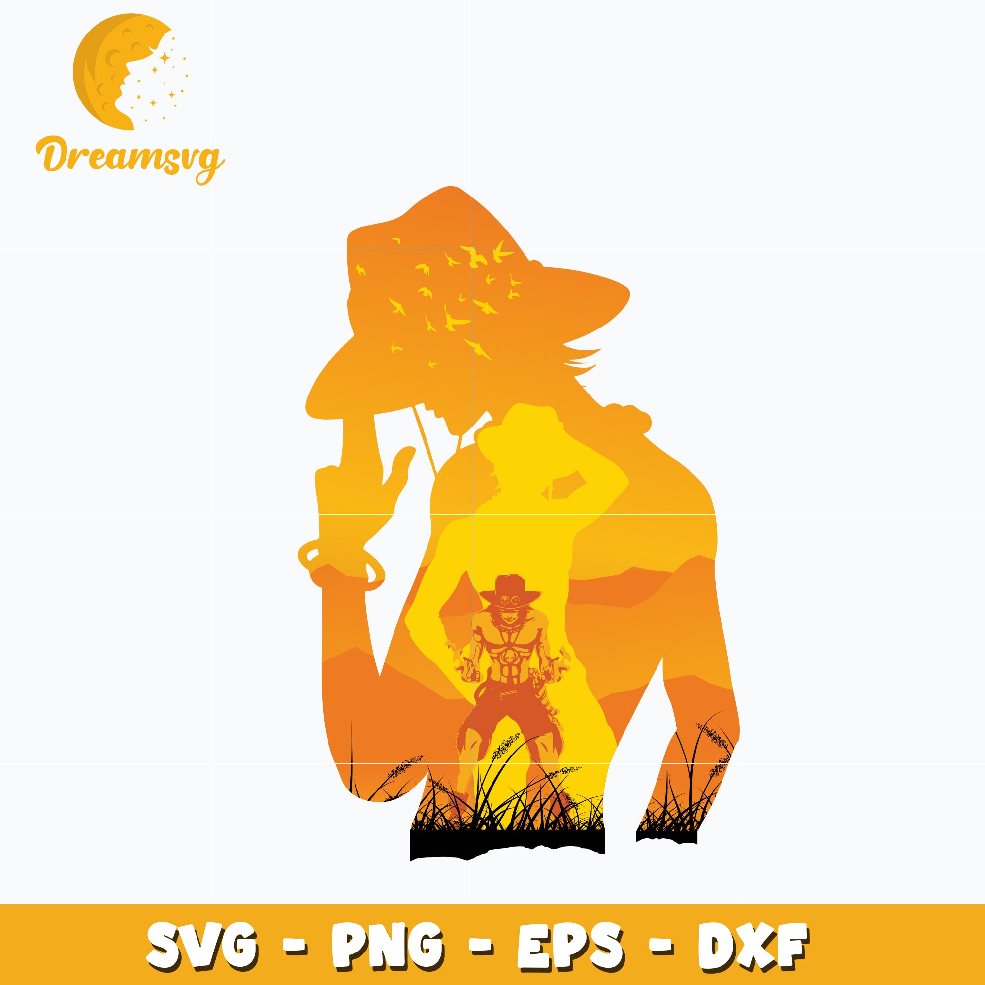 Portgas D. Ace design art Svg, anime Svg, One piece Svg – DreamSVG Store