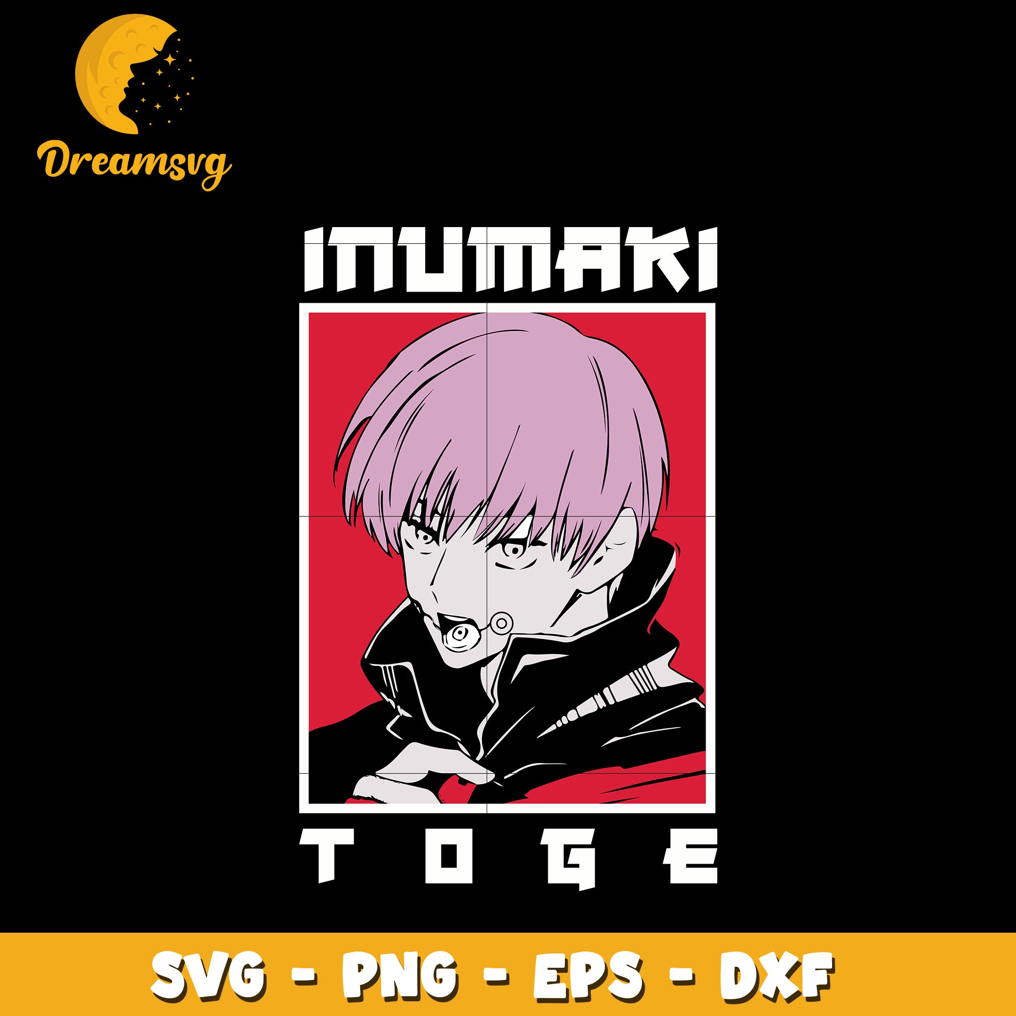Toge Inumaki svg, anime svg, Jujutsu kaisen svg – DreamSVG Store