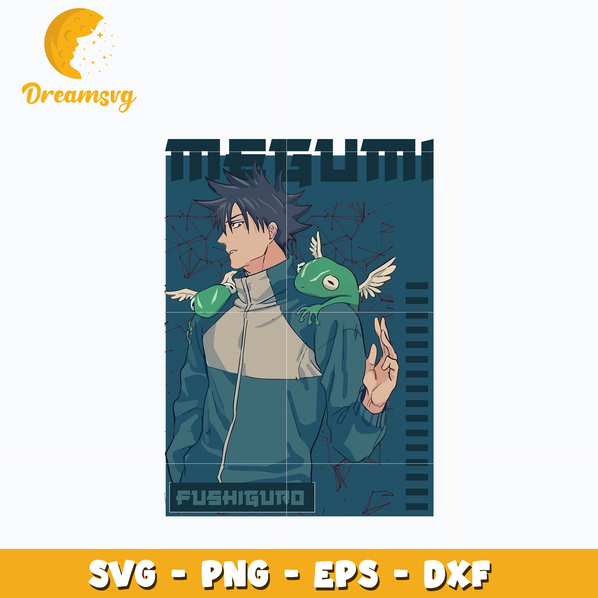 Megumi fushiguro design svg, anime svg, Jujutsu kaisen svg – DreamSVG Store