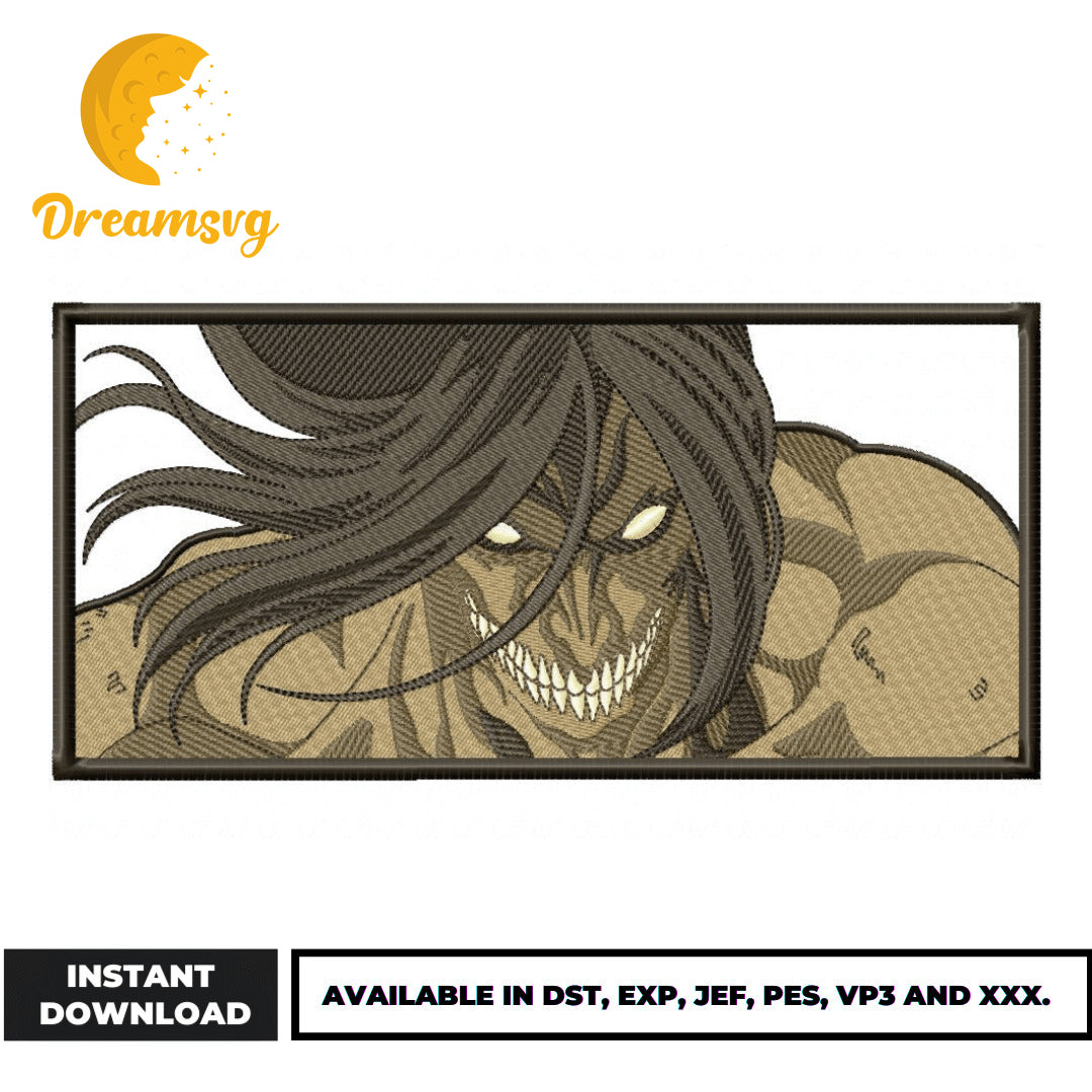Attack Titan embroidery design – DreamSVG Store