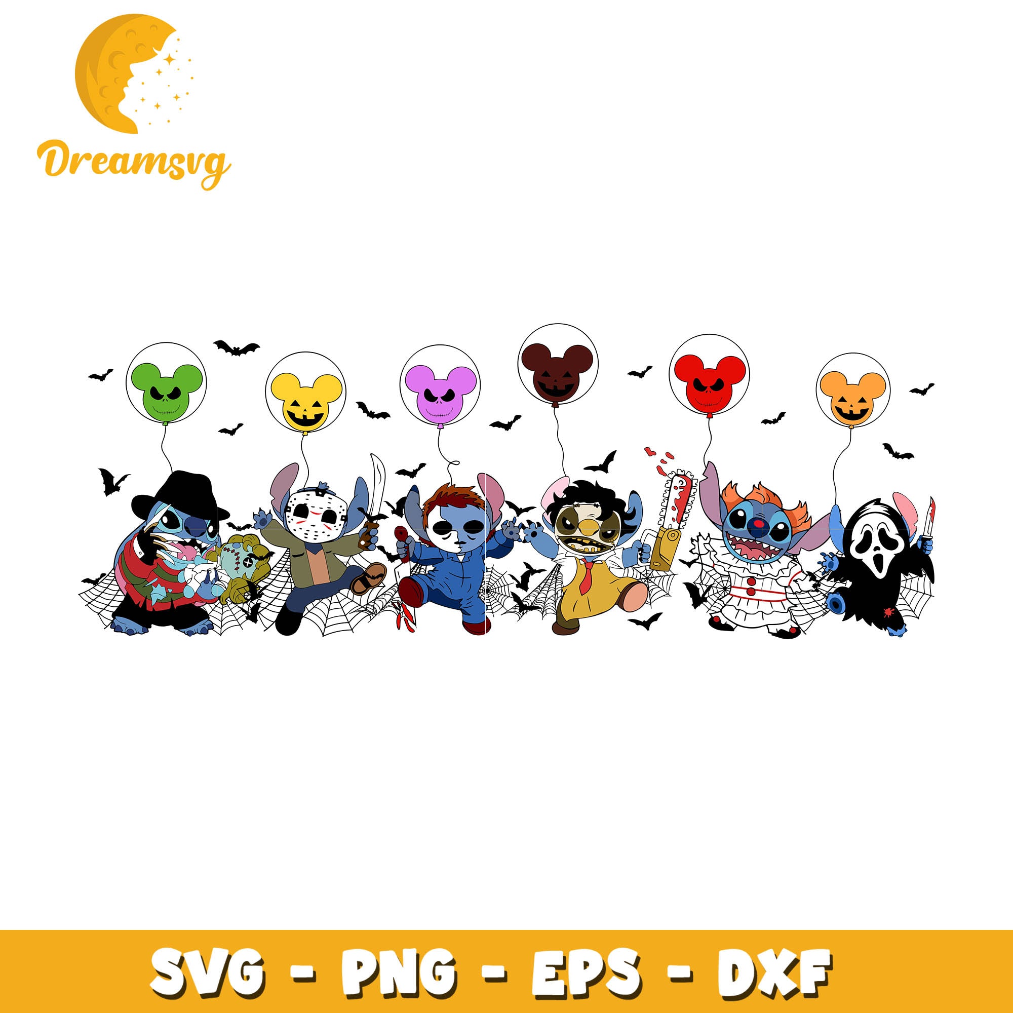 Stitch horror characters svg, halloween svg – DreamSVG Store