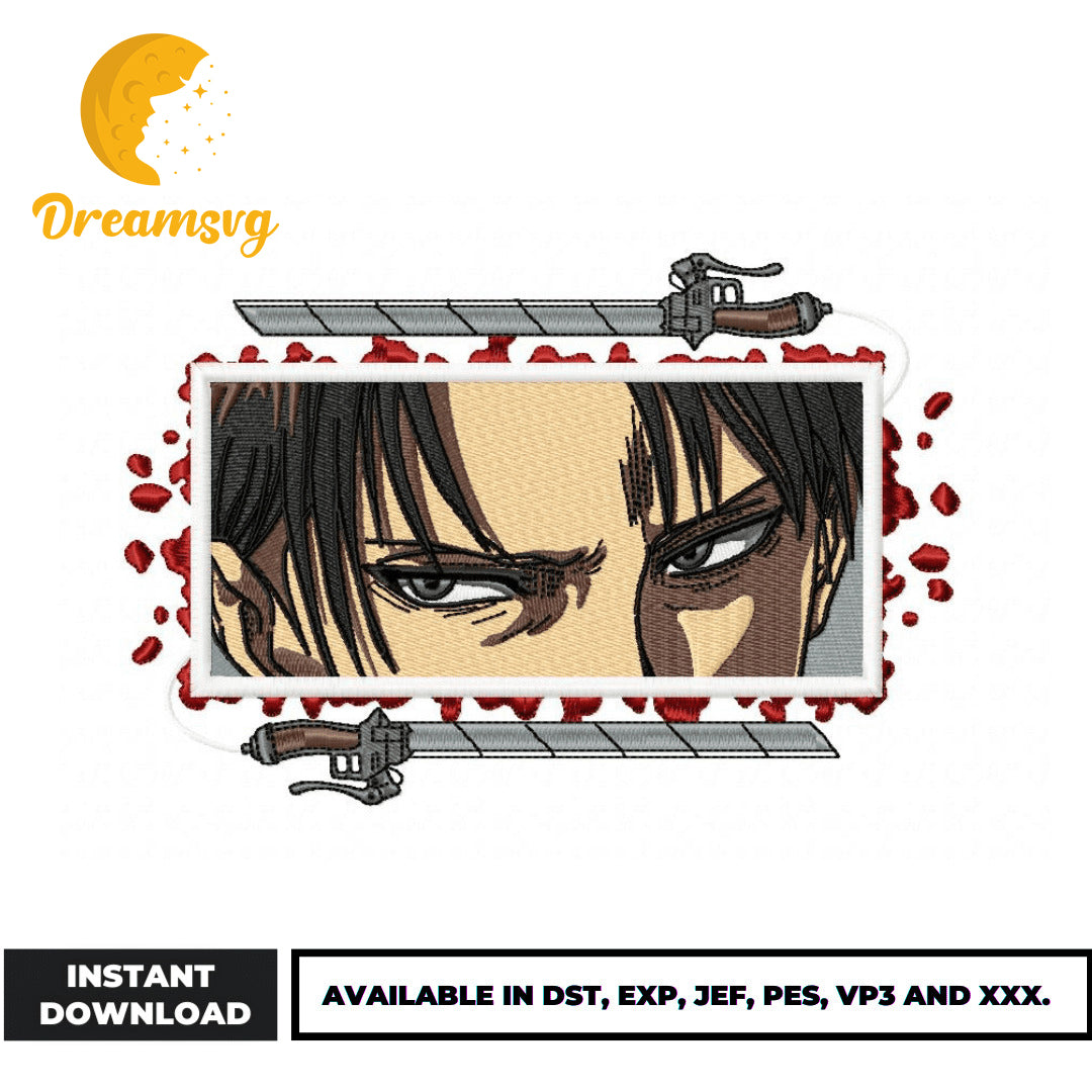 Levi eyes embroidery design – DreamSVG Store