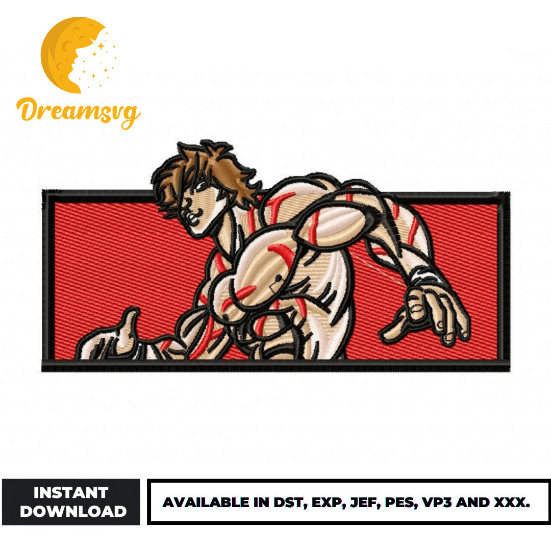 Baki body embroidery design – DreamSVG Store