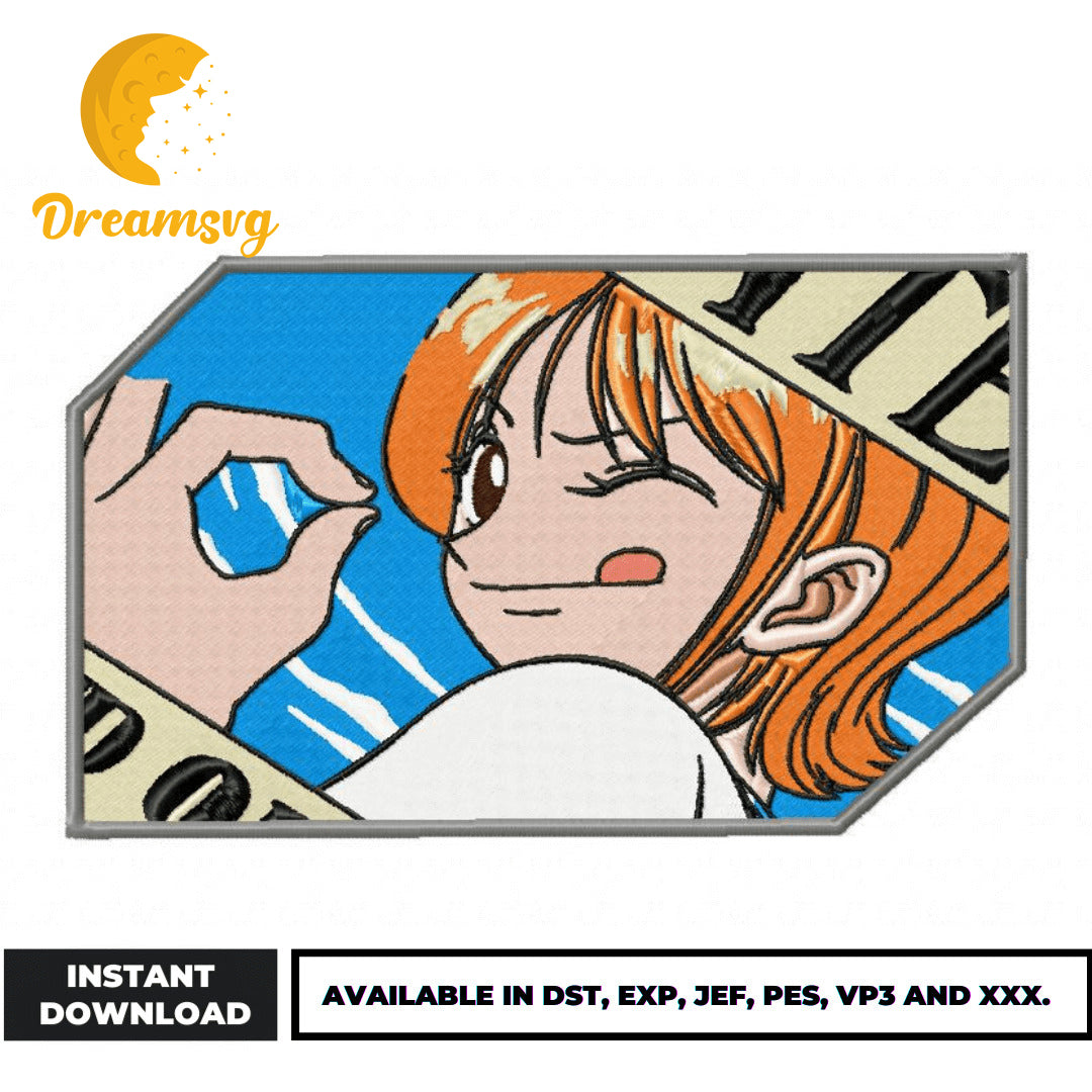 Nami face cute embroidery design – DreamSVG Store