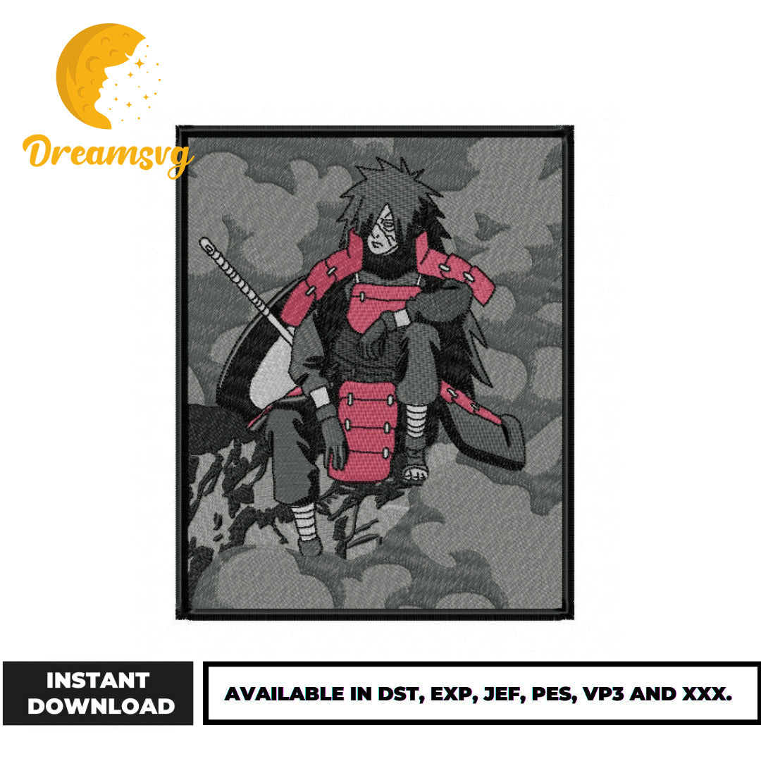 Madara Uchiha embroidery design – DreamSVG Store