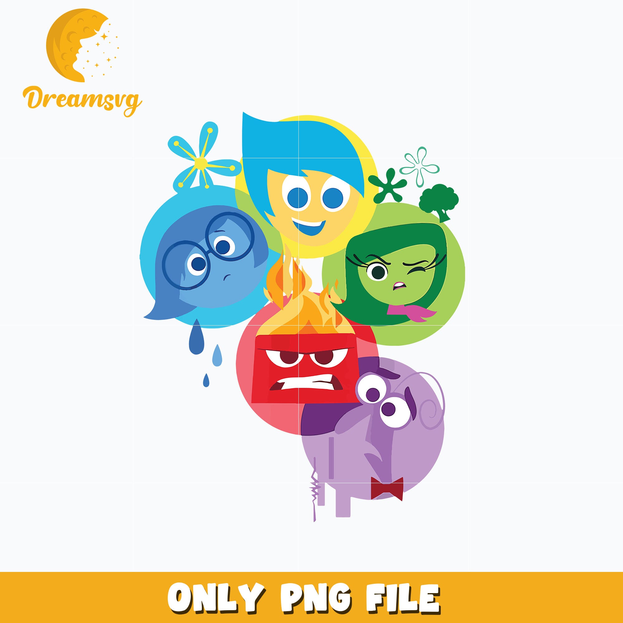 inside out sadness and friends head png – DreamSVG Store