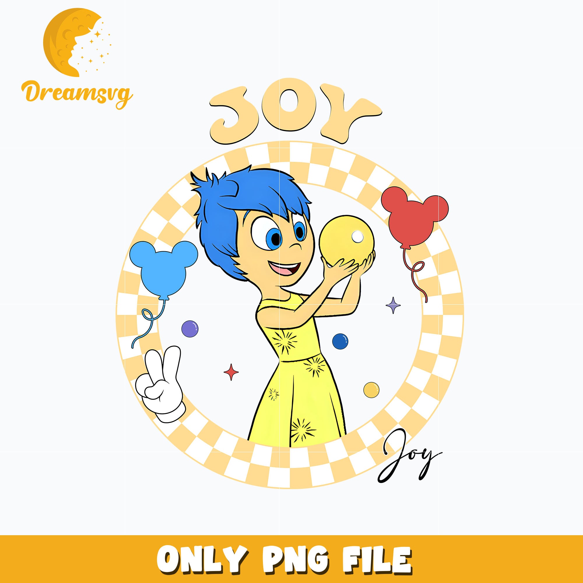 Joy name design png, inside out png – DreamSVG Store