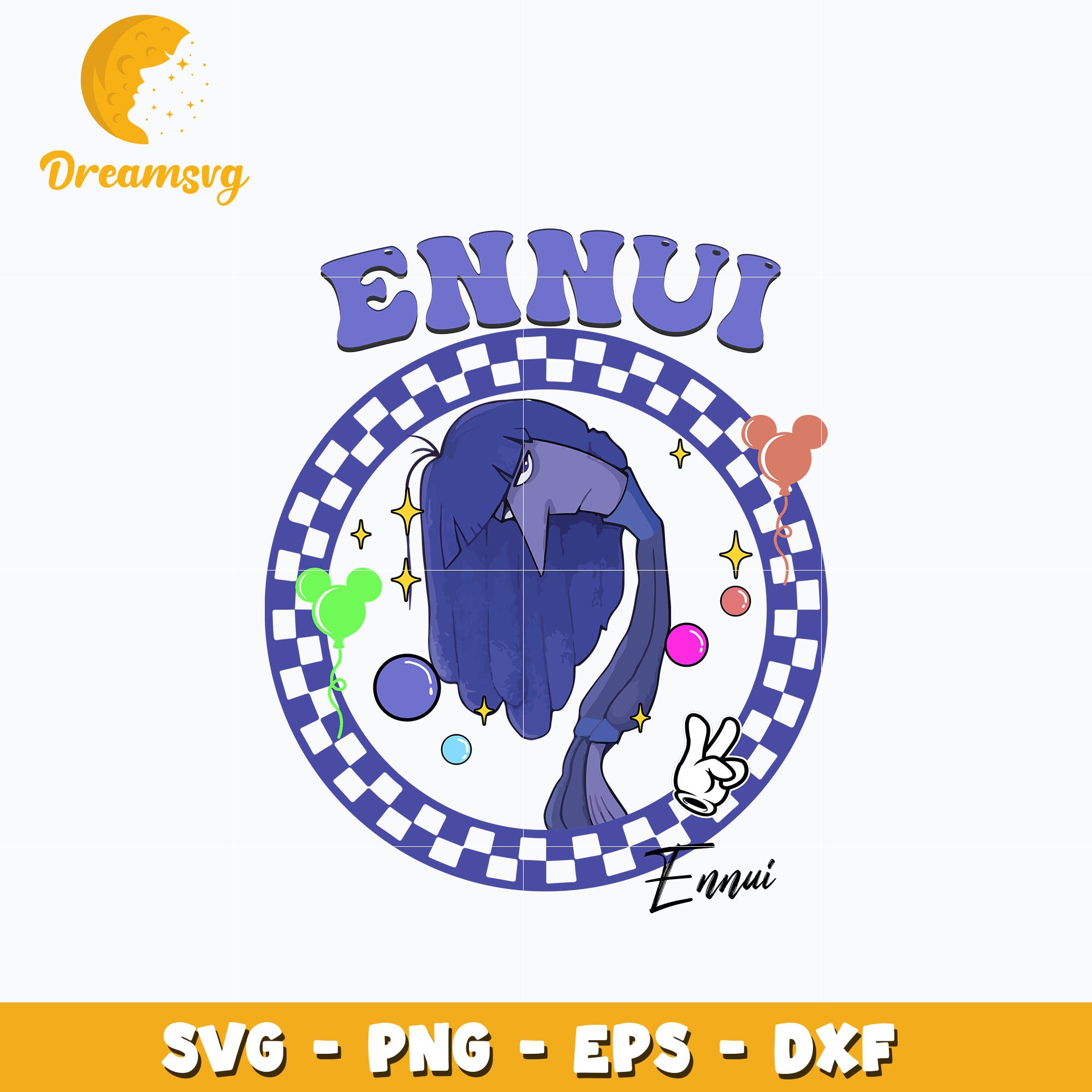 Ennui name design svg, inside out svg – DreamSVG Store