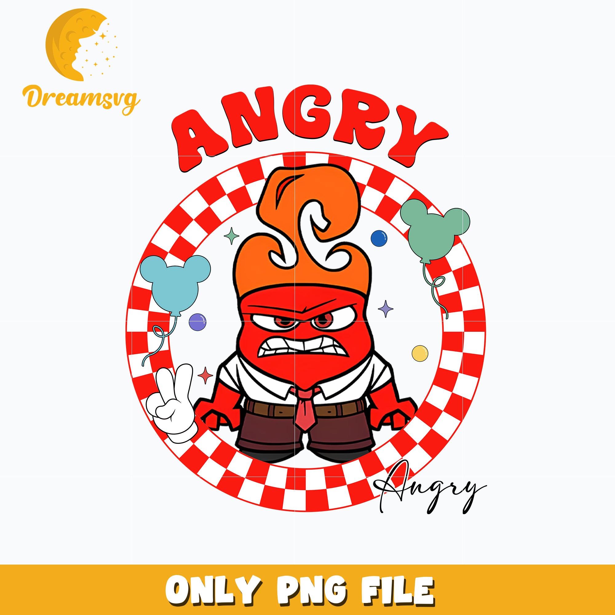 Angry name design png, inside out png – DreamSVG Store