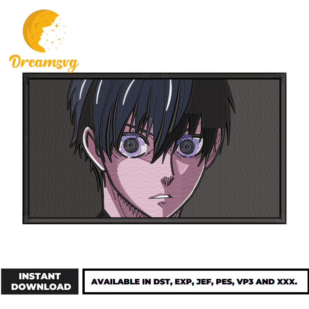 Isagi face embroidery design – DreamSVG Store
