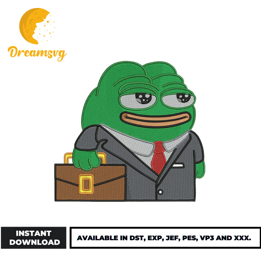 Pepe the Frog embroidery design – DreamSVG Store