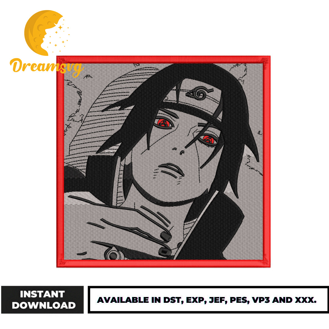 Itachi embroidery design, Naruto embroidery – DreamSVG Store