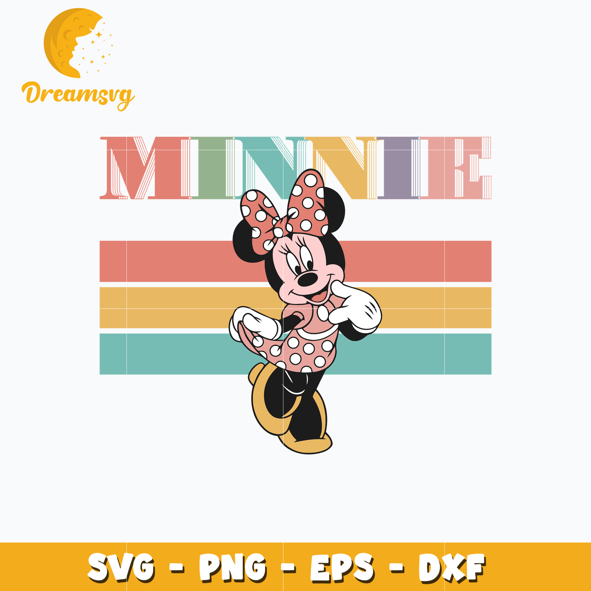 Retro Minnie mouse disney mickey svg – DreamSVG Store