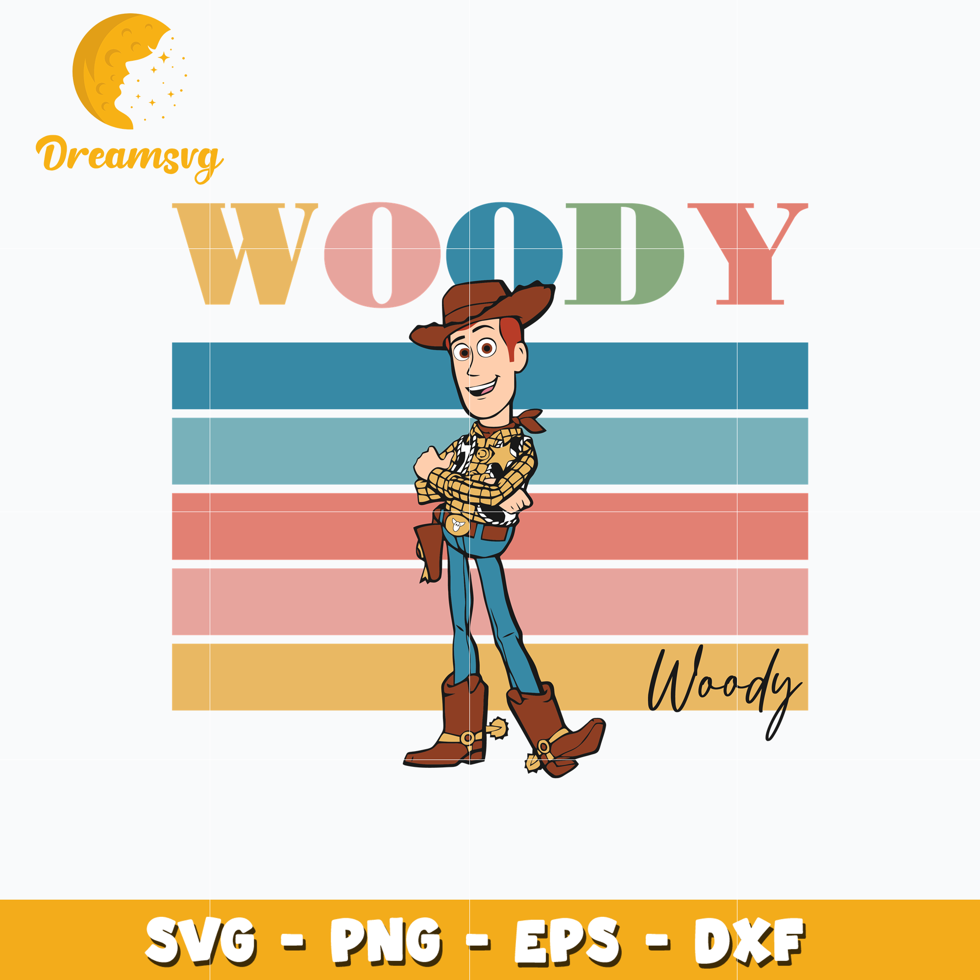 Retro Woody disney toy story svg – DreamSVG Store
