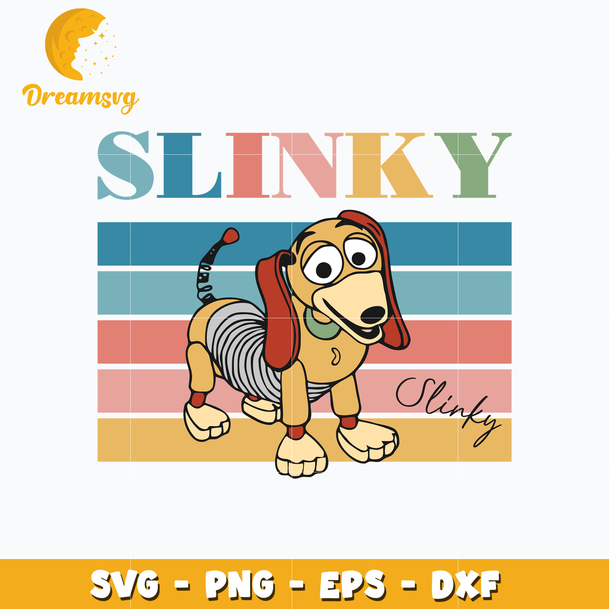 Retro Slinky disney toy story svg – DreamSVG Store