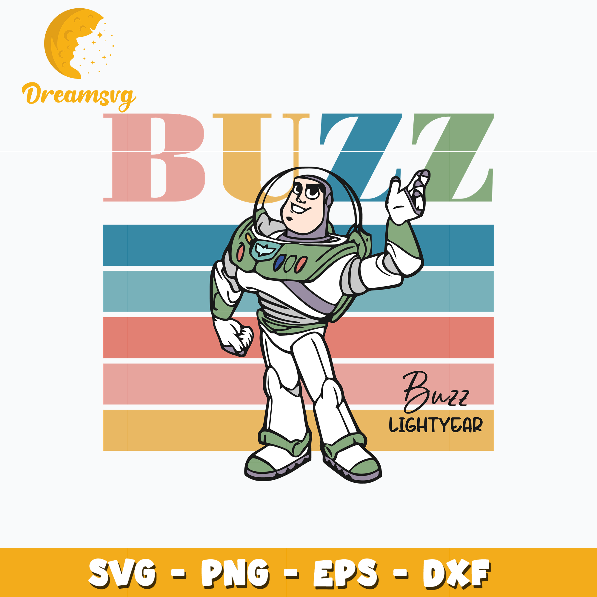 Retro Buzz disney toy story svg – DreamSVG Store