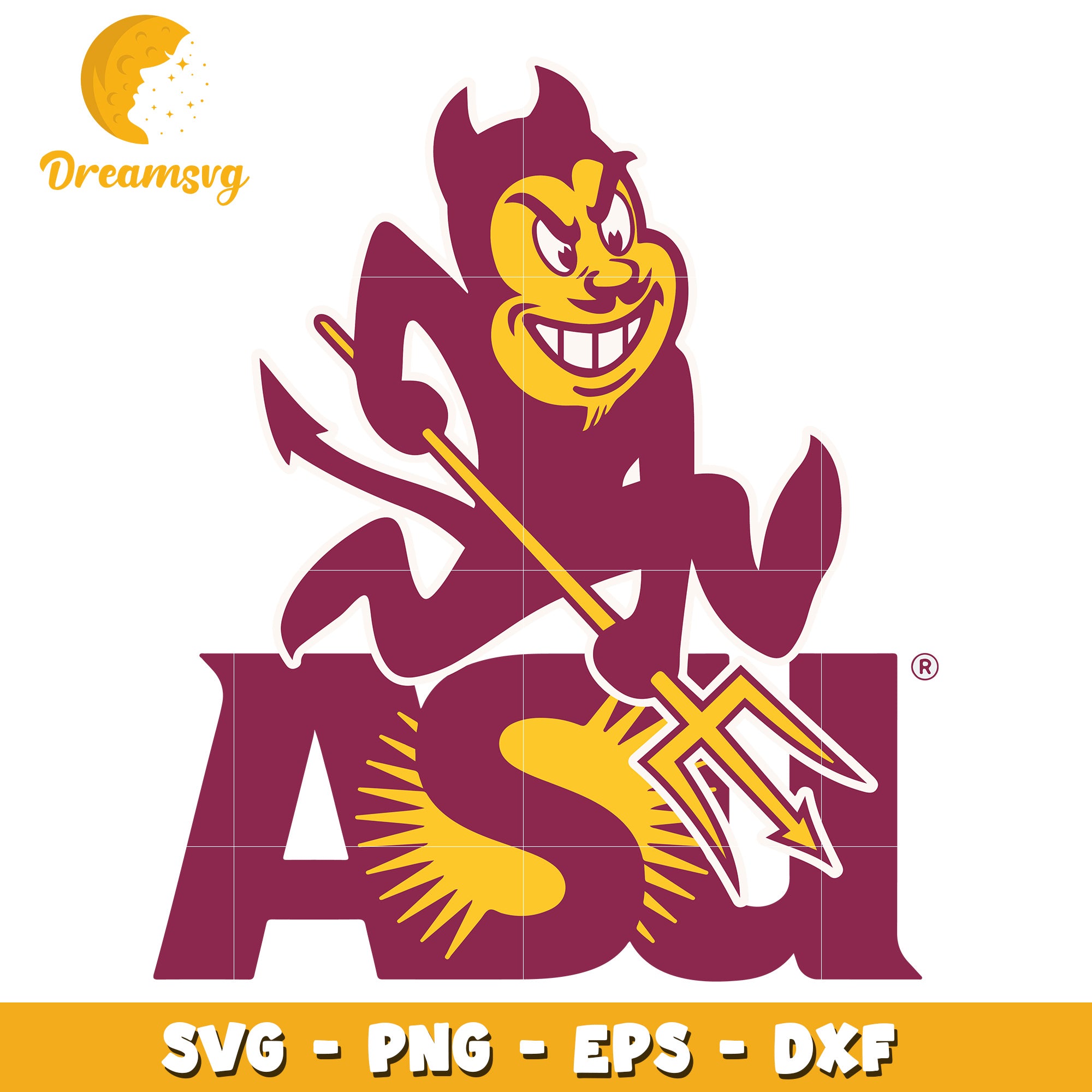 ASU Devil SVG PNG EPS DXF Cut File – DreamSVG Store