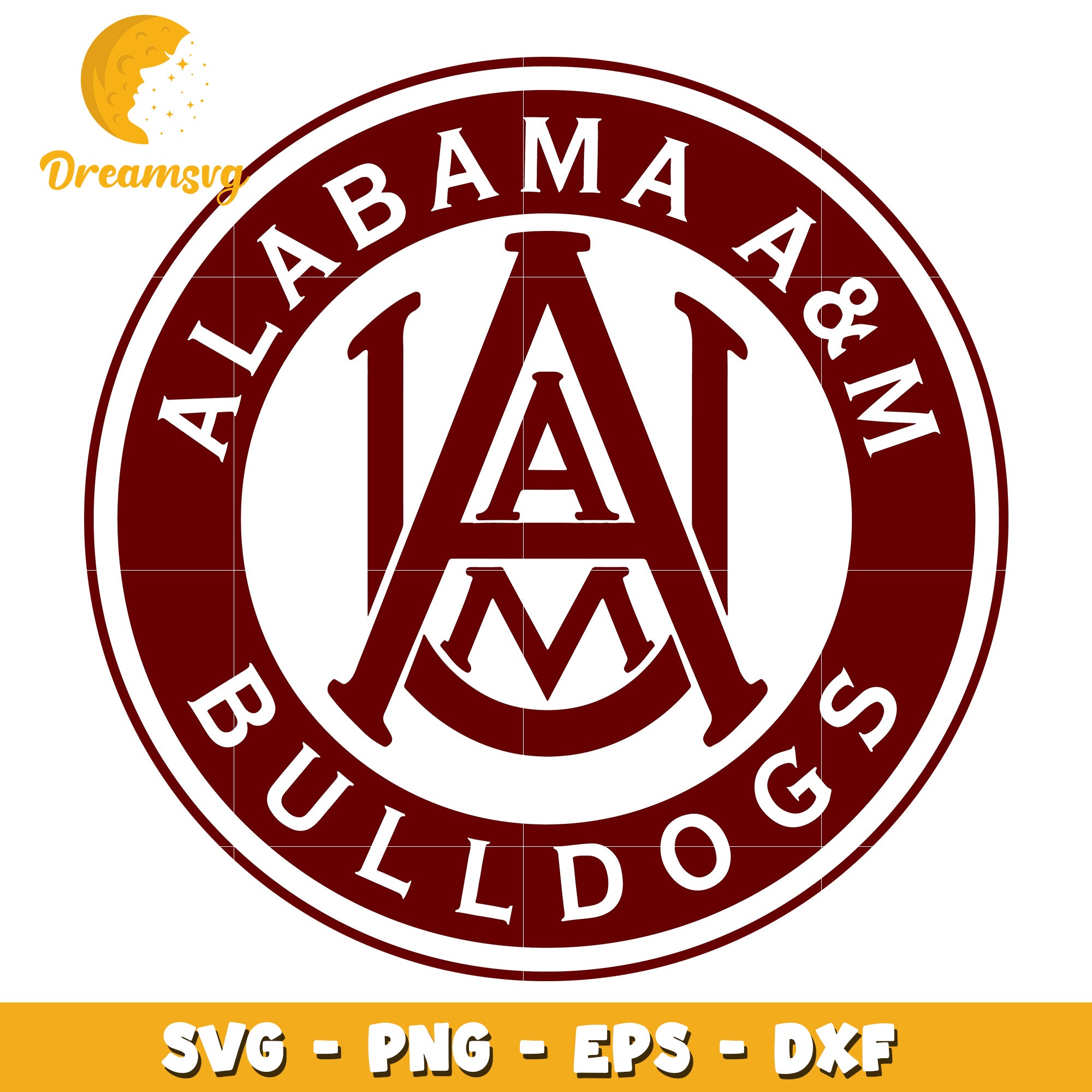 Alabama A&M Bulldogs SVG Cut File – DreamSVG Store
