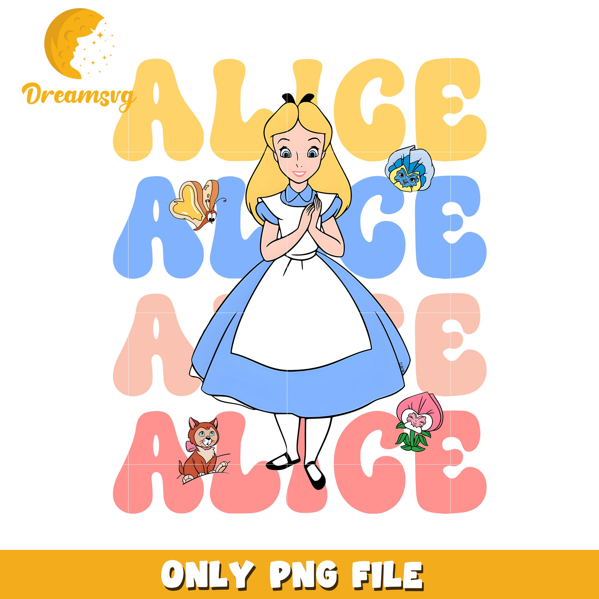 Alice in wonderland png, alice character png, wonderland design png ...