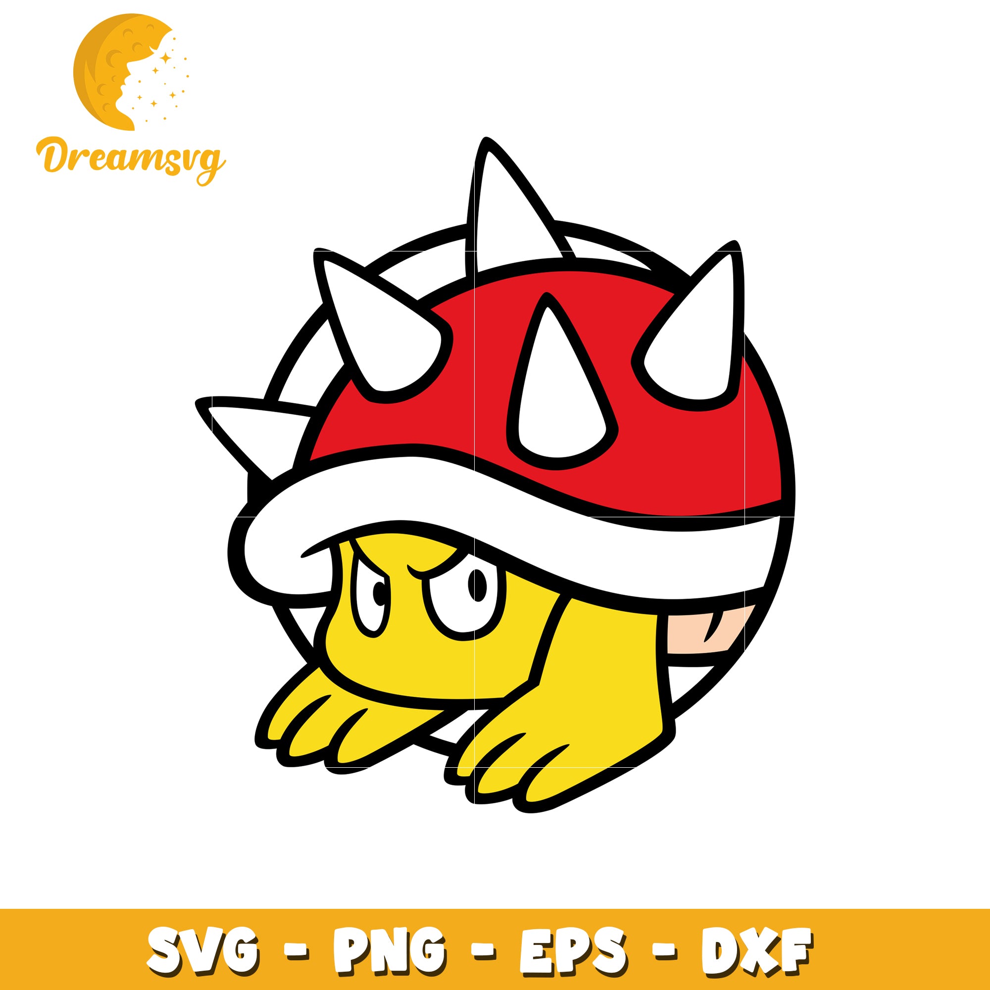 Angry Koopa Troopa SVG PNG EPS DXF Cut File – DreamSVG Store
