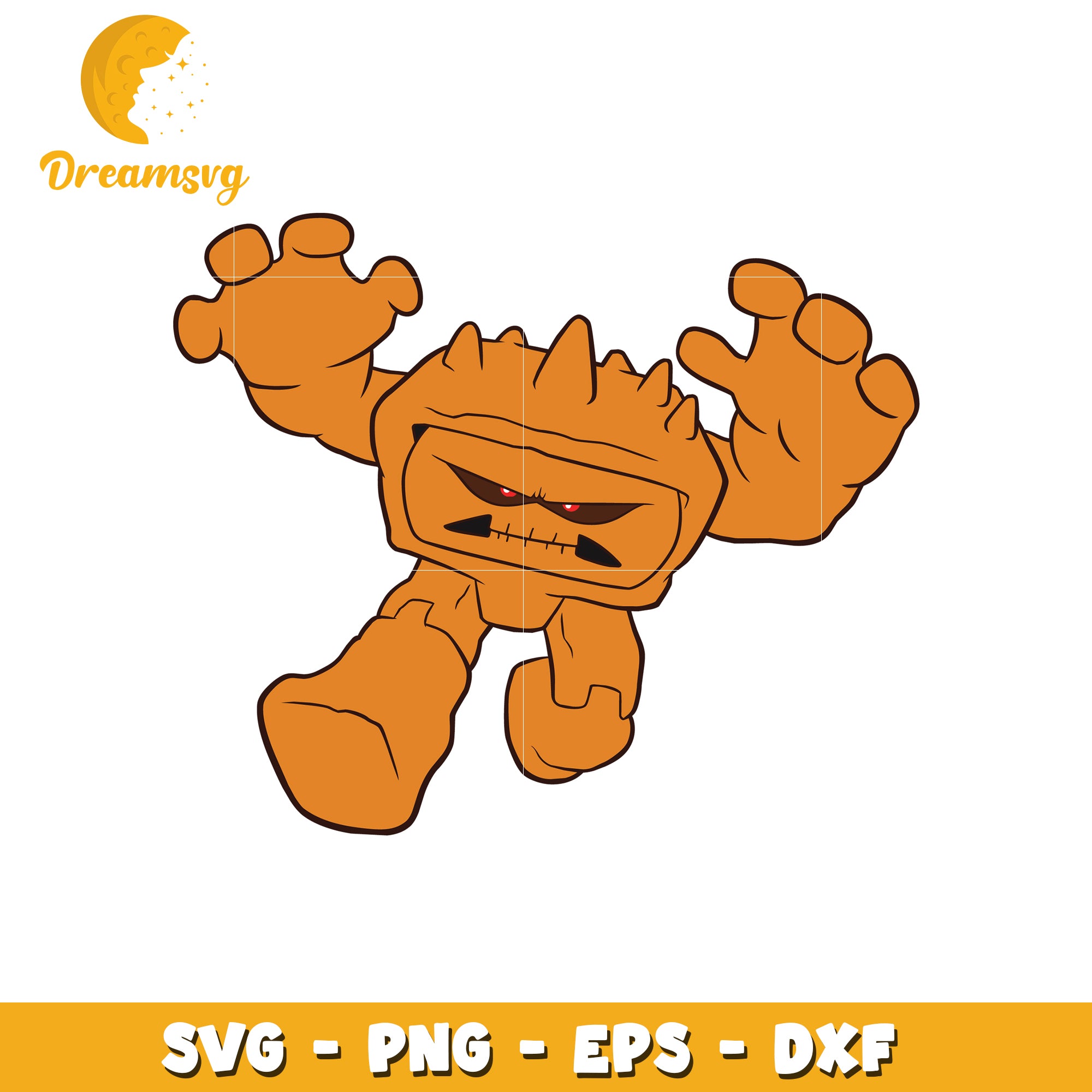 Angry Monster SVG PNG EPS DXF Files – DreamSVG Store