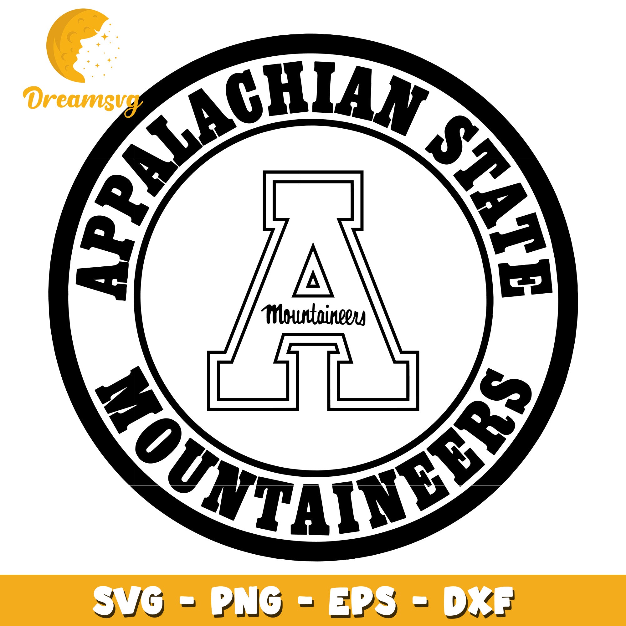 Appalachian State Mountaineers SVG Design for Creative Projects ...