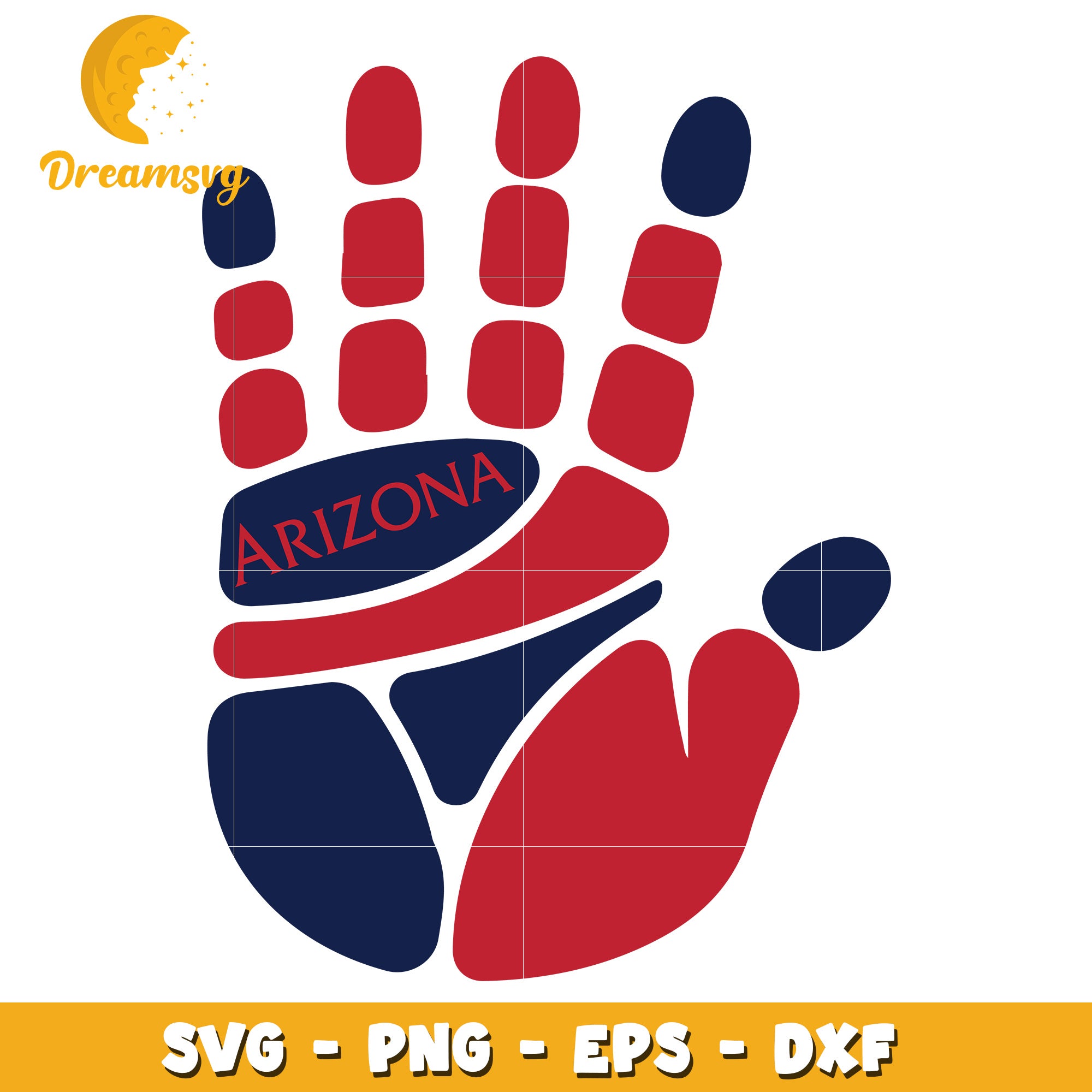 Arizona Handprint SVG PNG EPS DXF – DreamSVG Store