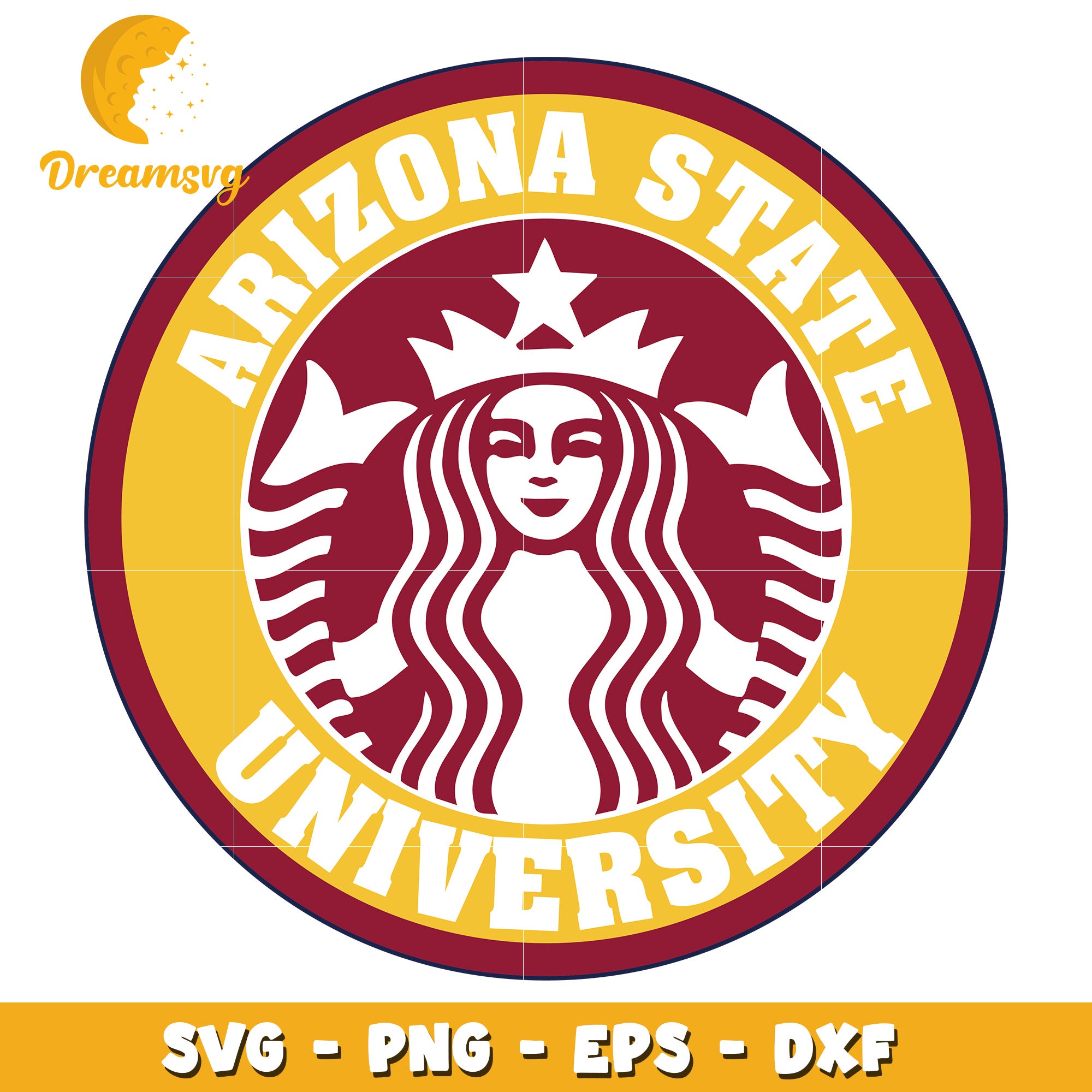 Arizona State University Logo SVG Design for Craft Projects – DreamSVG ...