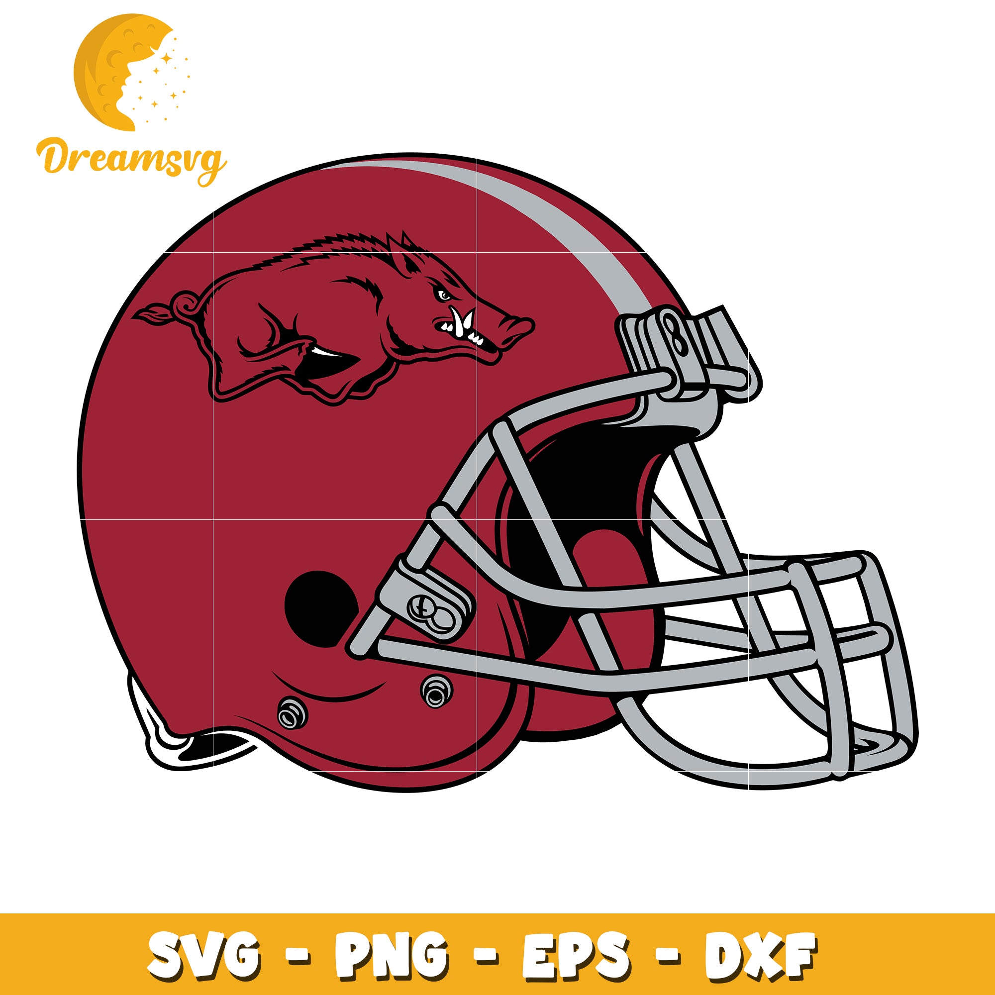 Arkansas Razorbacks Football Helmet SVG File for Crafting – DreamSVG Store